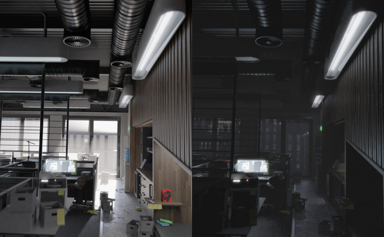 Nick Gantzel Bendixen - Day & Night Project Office Space