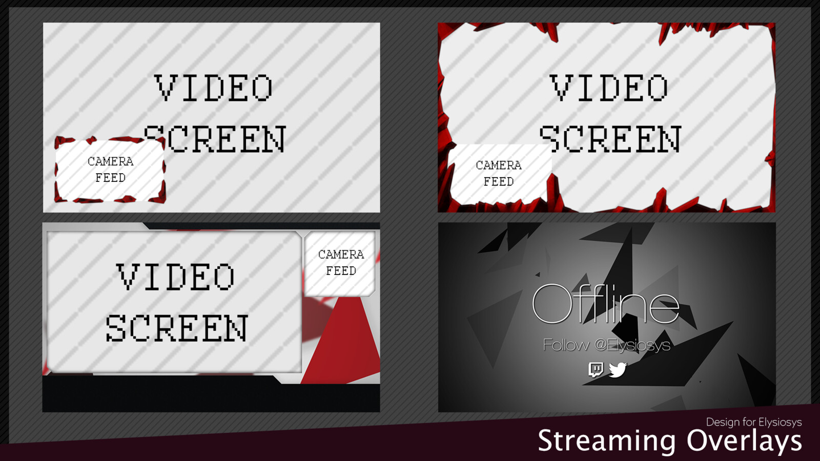 Rupert Hanz - ELYSIOSYS [Logo Design + Avatar + Stream Overlay]