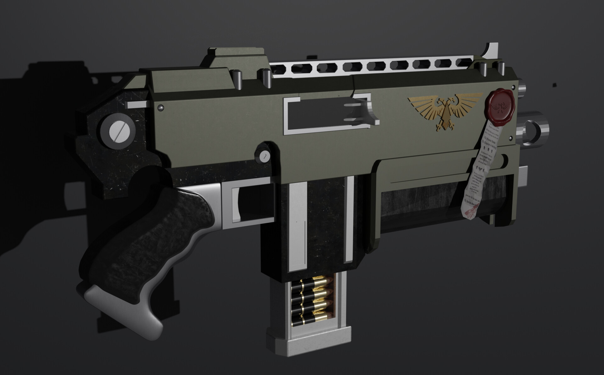 ArtStation - 40k bolter