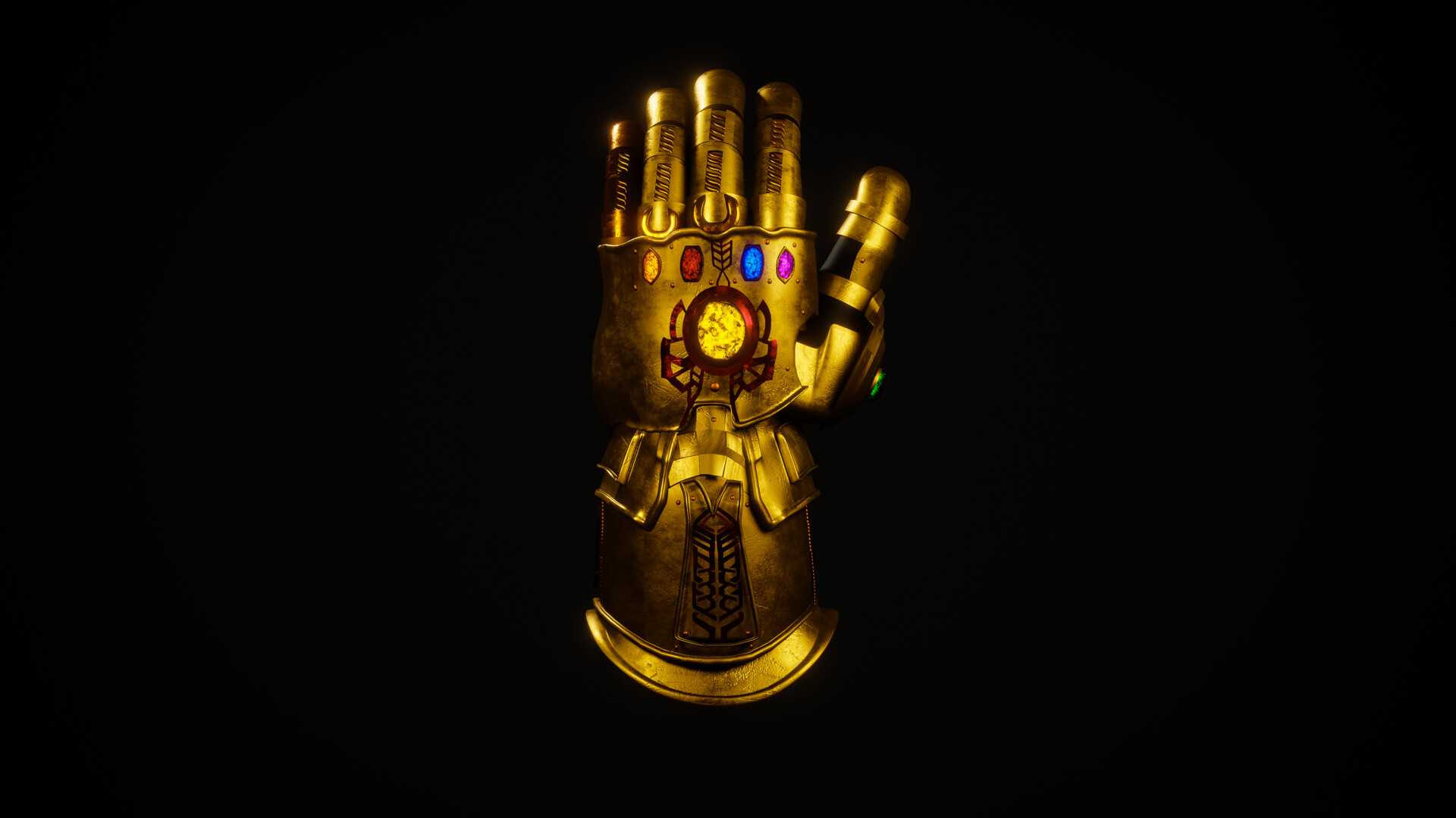 ArtStation - 3D INFINITY GAUNTLET MODEL