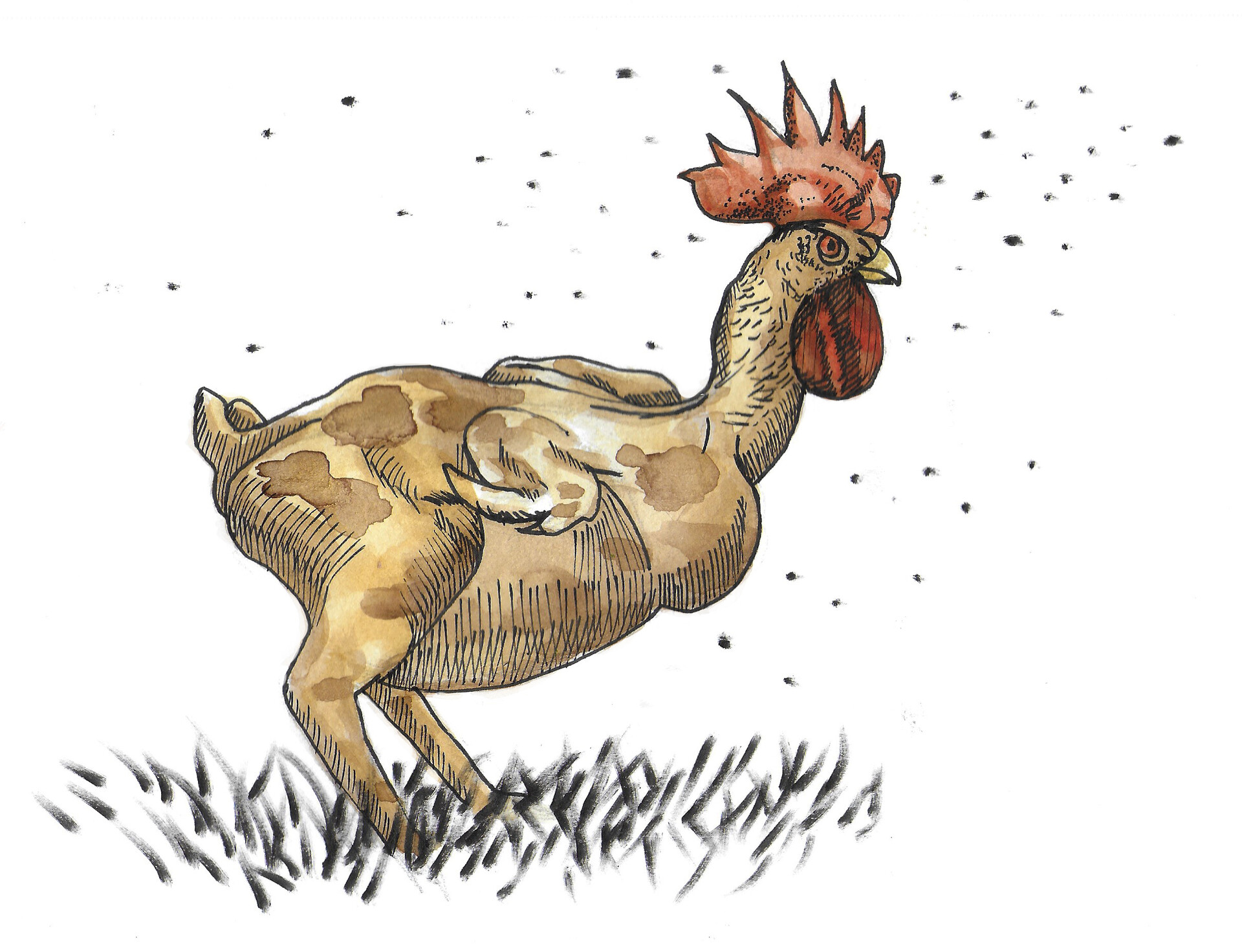 ArtStation - Inktober 2022 - day 16 - fowl