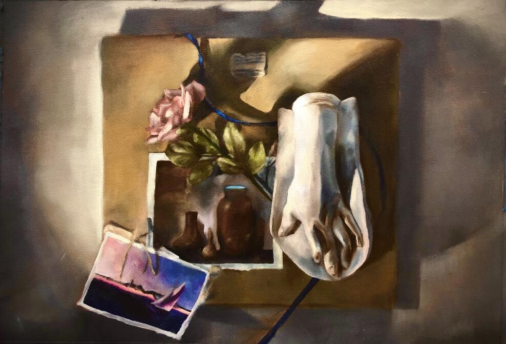 ArtStation - Cast still life on wall