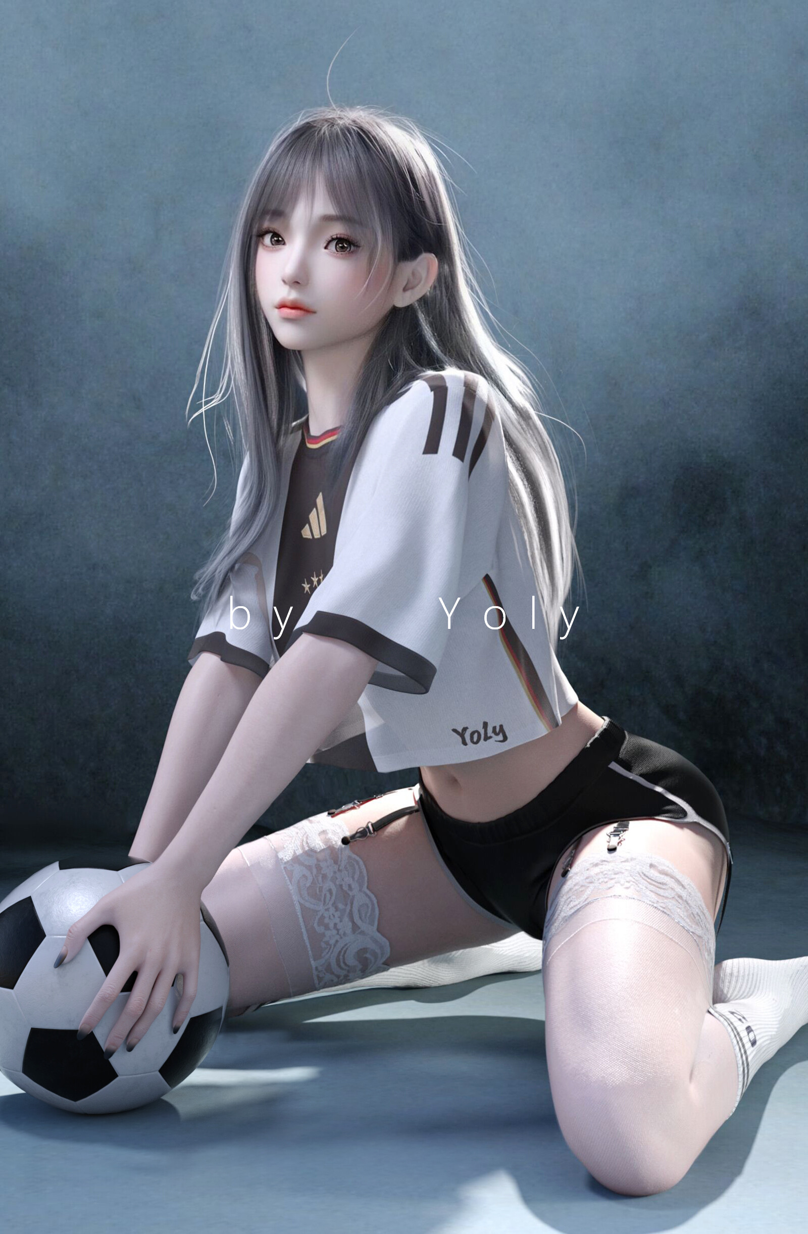 ArtStation - Yoly 莜莉 #107 Football girl Germany