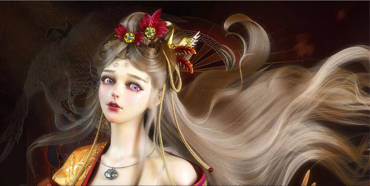 巧课力 CGmomo - 【学生作品】吴庭 --《红叶狩》