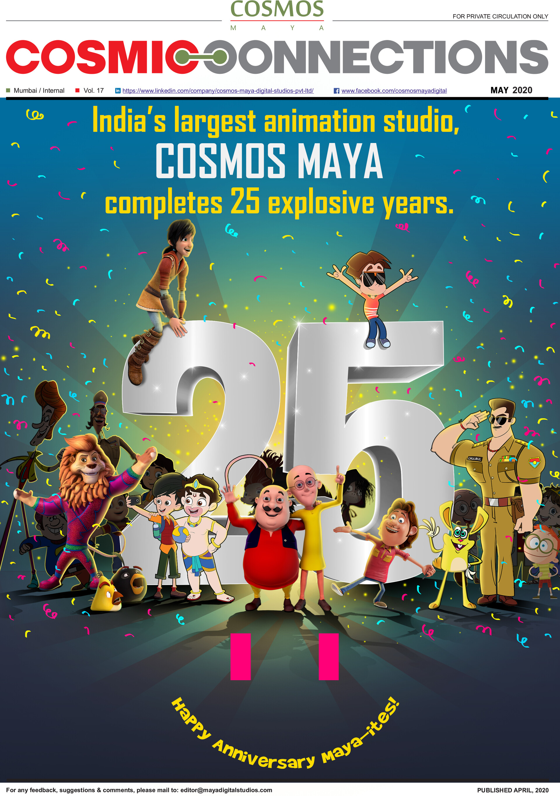 ArtStation - Cosmos Maya Internal Newsletter magazine cover page ...