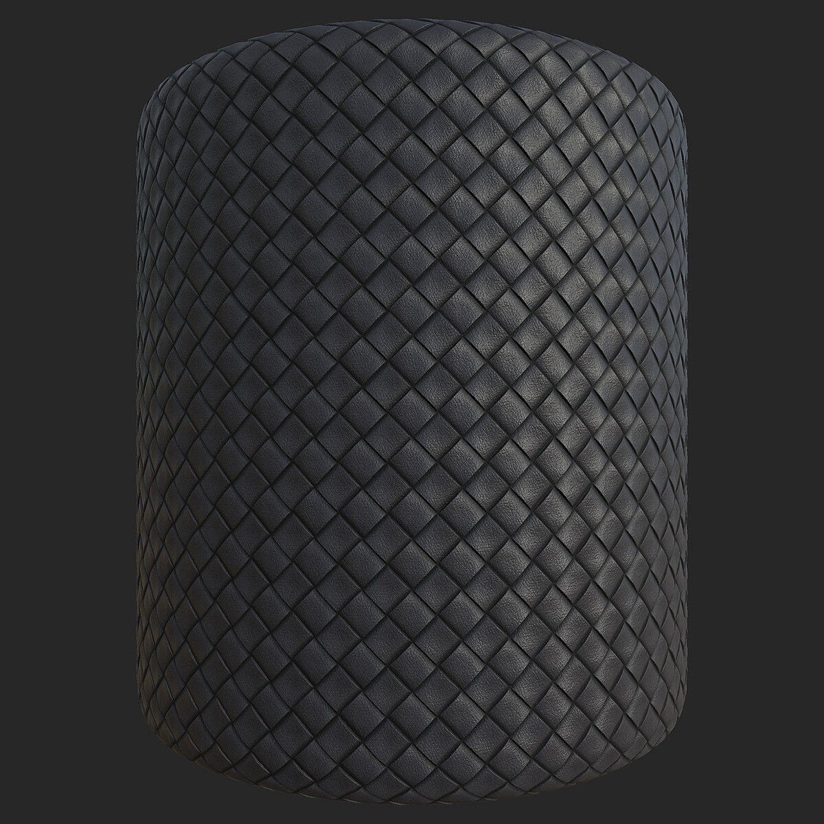 TextureCan - Black Woven Leather (FREE PBR Texture)