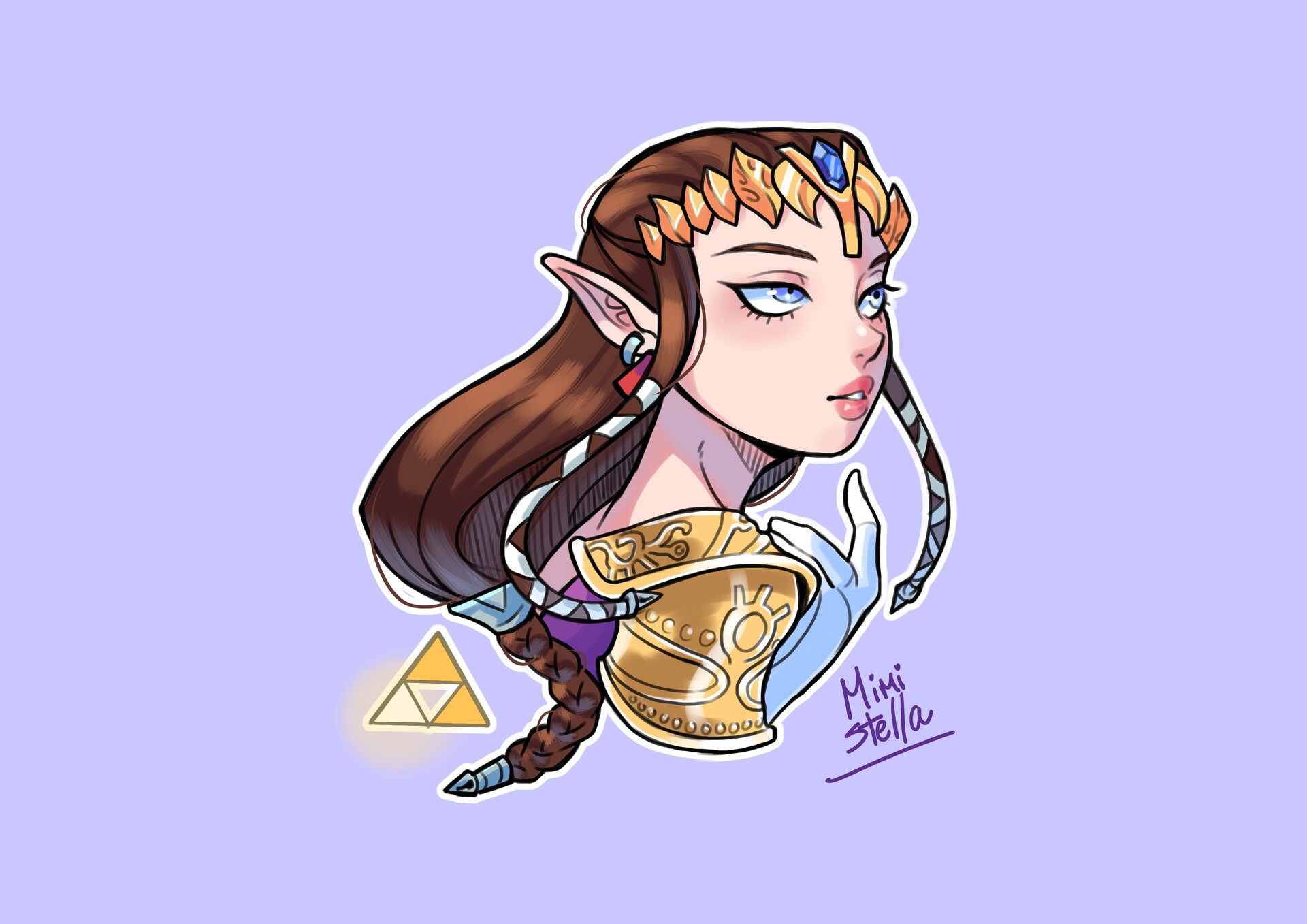 ArtStation - Twilight Princess Zelda Portrait - Fan art
