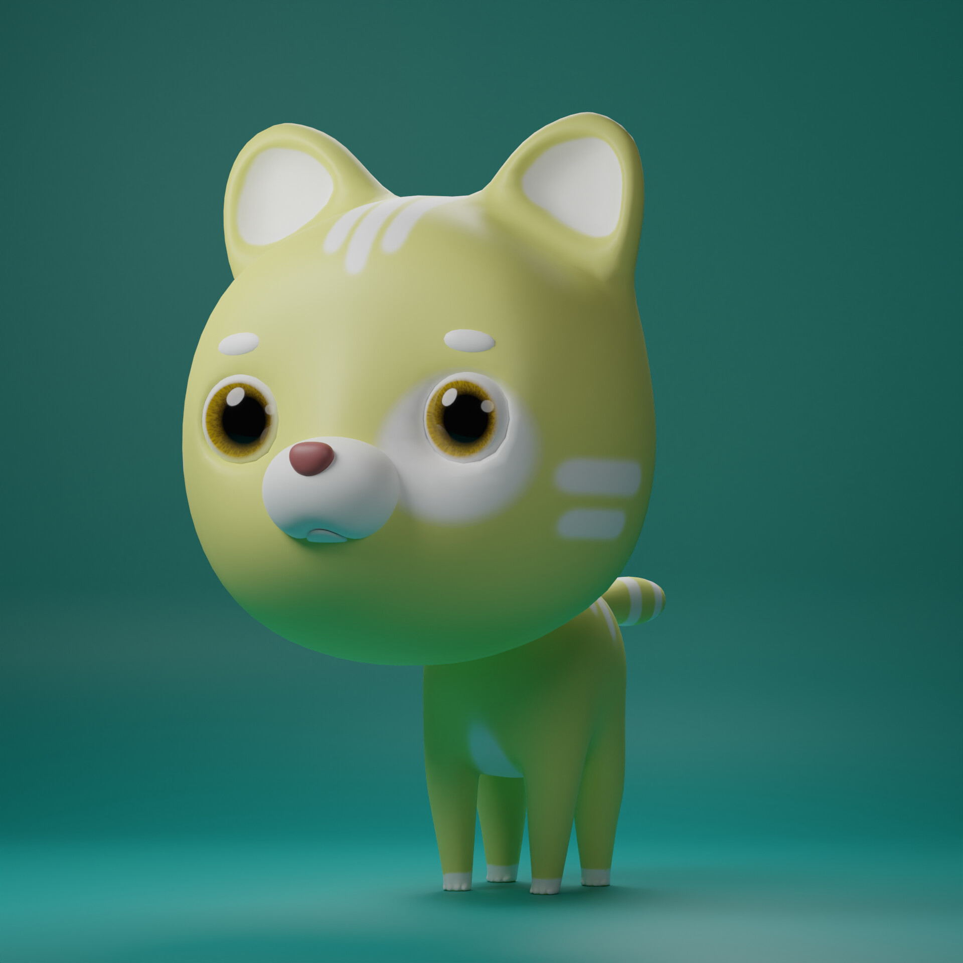 ArtStation - cartoon character cat