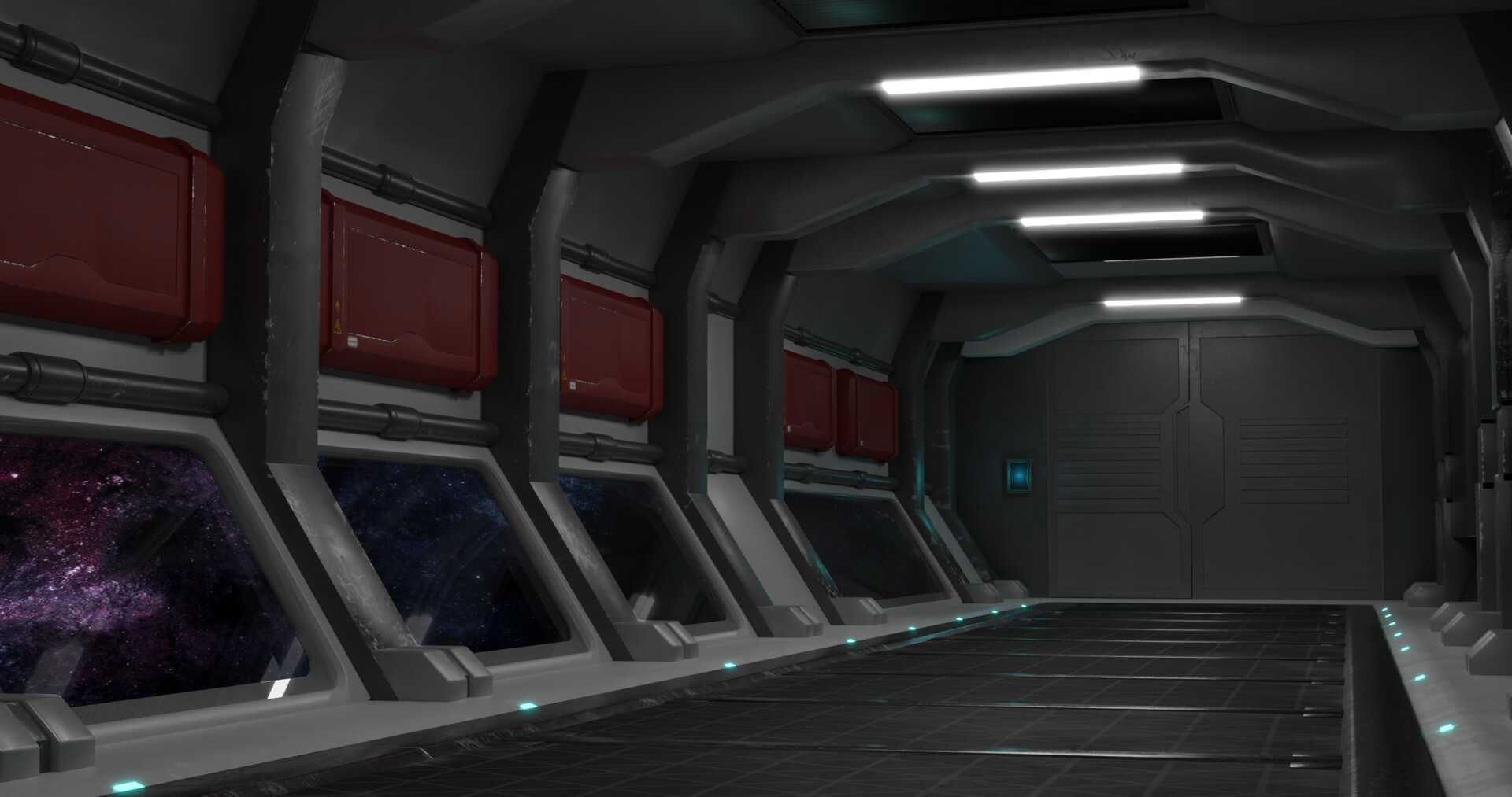 ArtStation - Space-Station Hallway