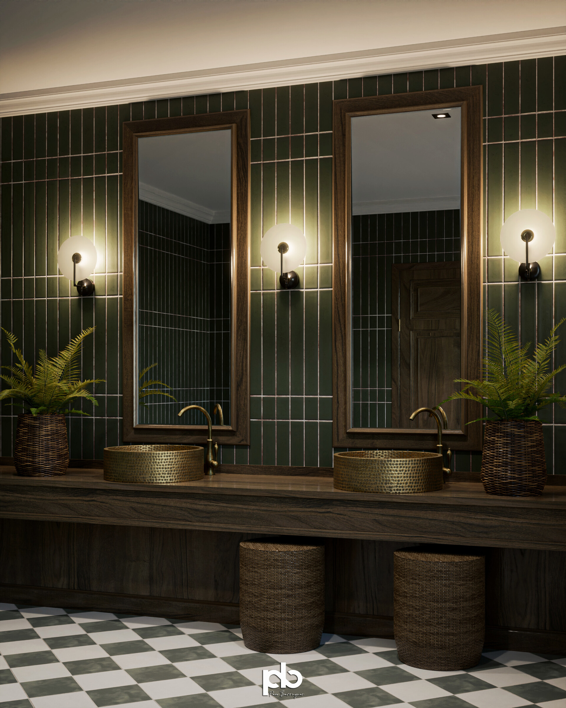 ArtStation - Wicker bathroom