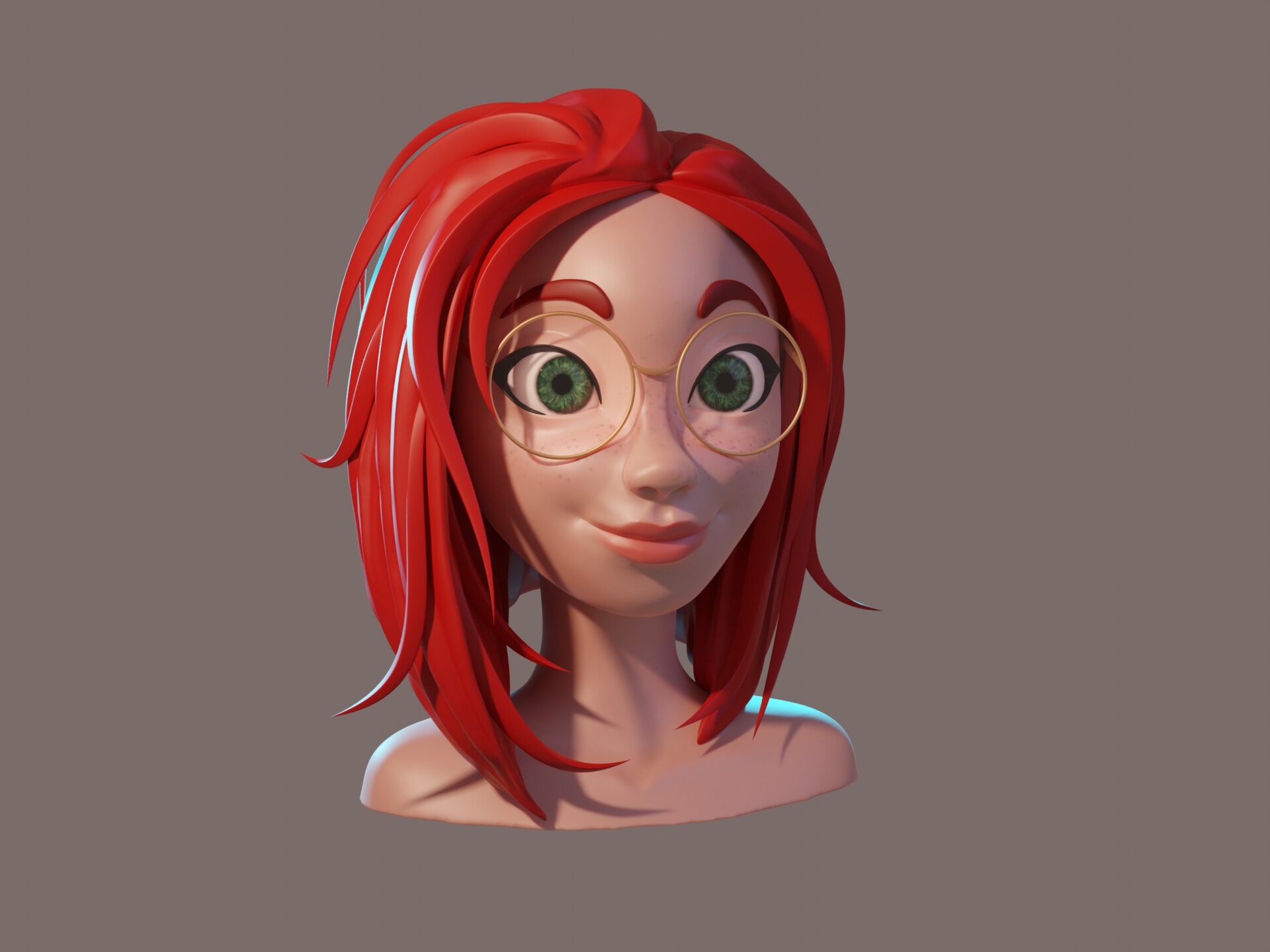 ArtStation - Redhead Cutie