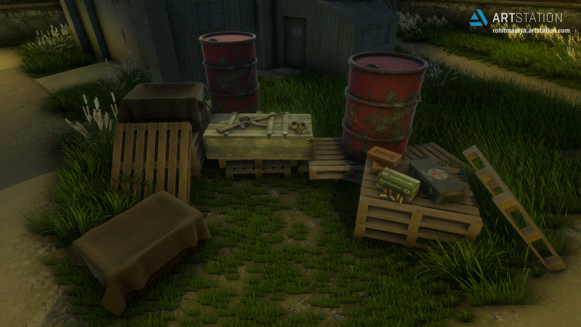 Rohit Maurya - Project IGI Inspired Game Level Design Made In Unity 3D.