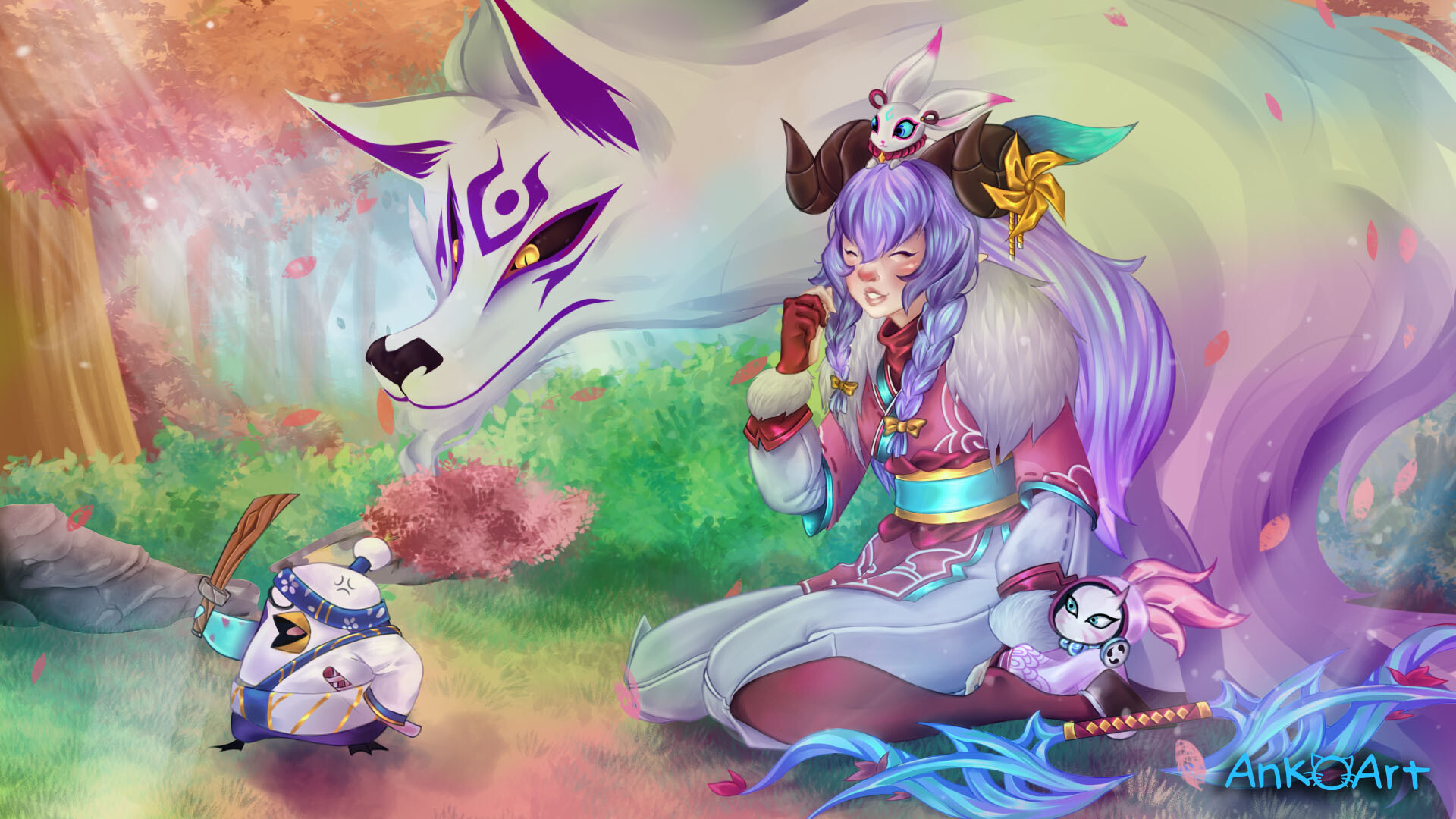 ArtStation - Spirit Blossom Kindred fanart