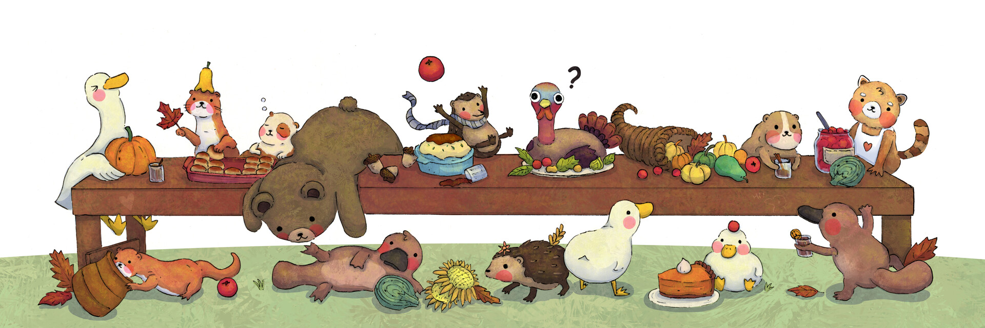 ArtStation - Animals Thanksgiving Dinner