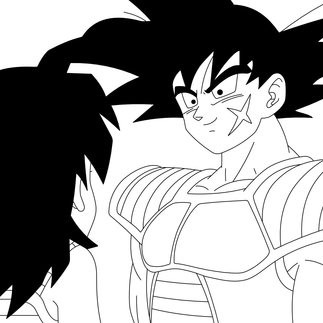 bardock coloring pages