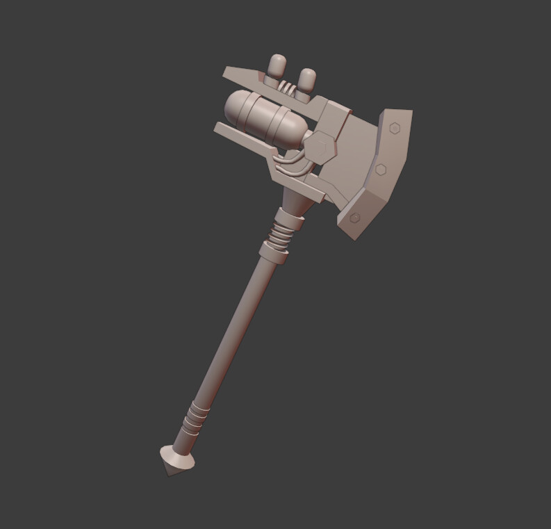ArtStation - Futuristic axe
