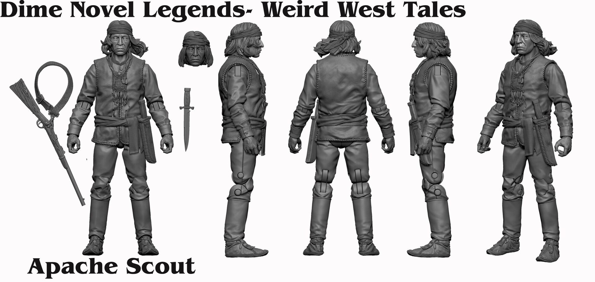 ArtStation - Dime Novel Legends by Chicken Fried Toys