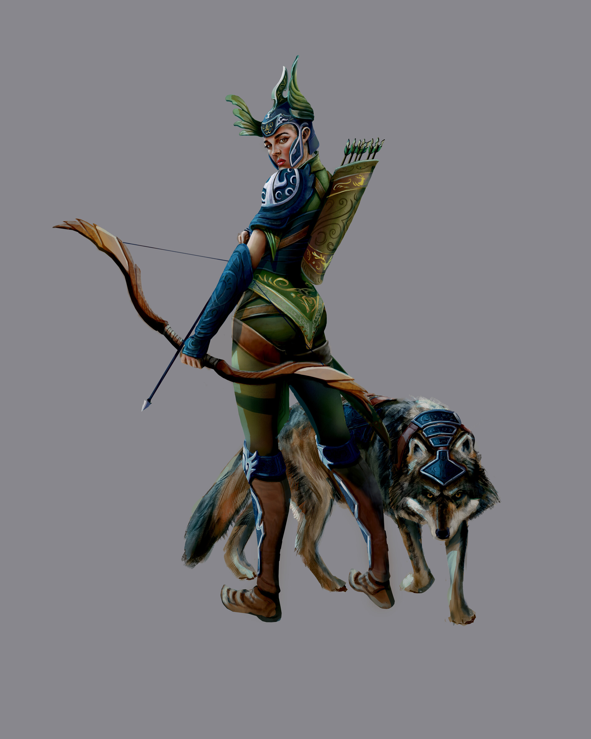 ArtStation - Arquera de la tribu de Aryen