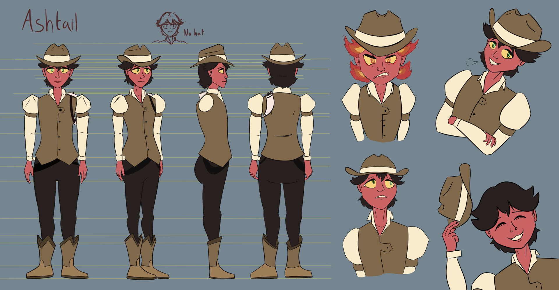 ArtStation - Ashtail Reference Sheet