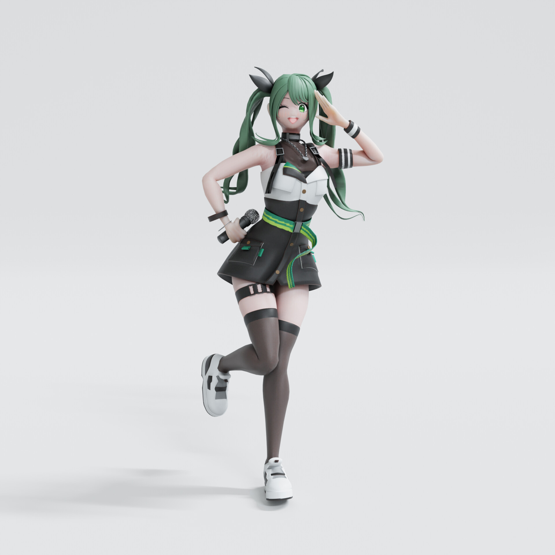 ArtStation - Creating 3D D4DJ character with Blender