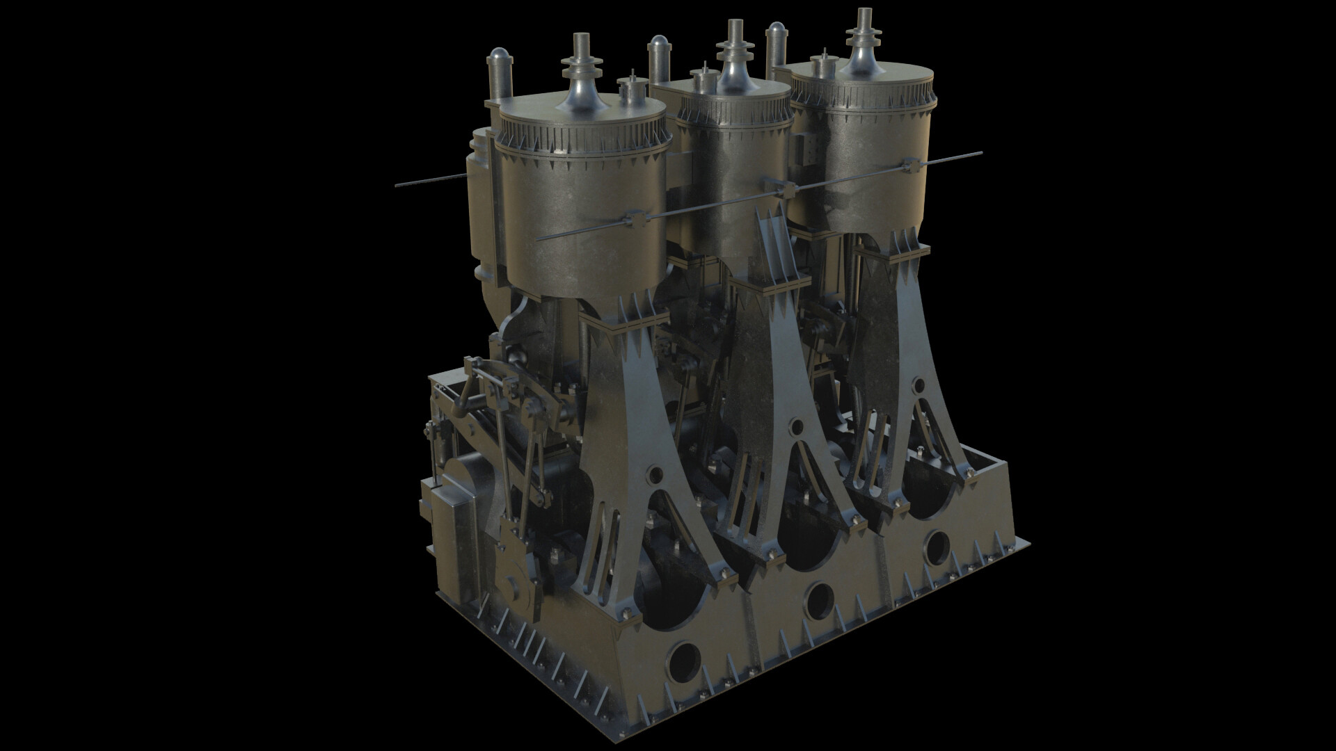 ArtStation - Reciprocating engine of a ship