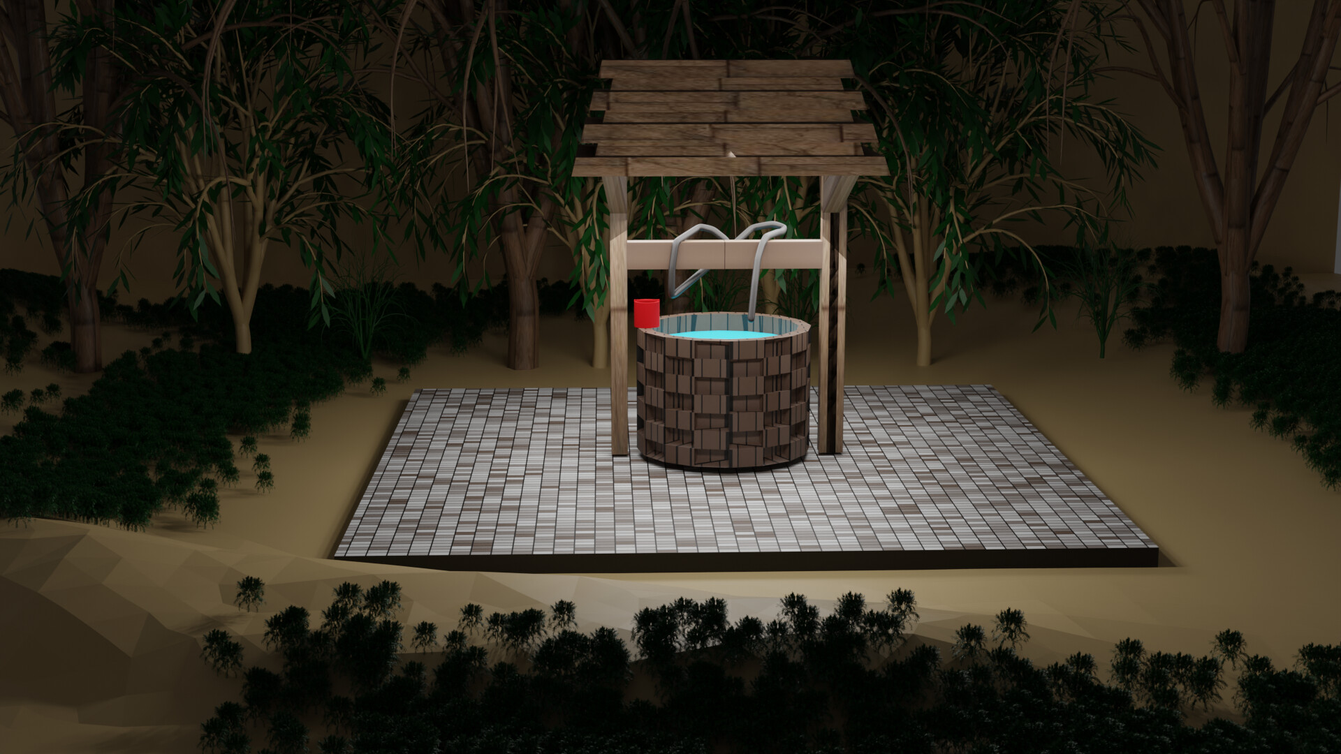 ArtStation - Well scene