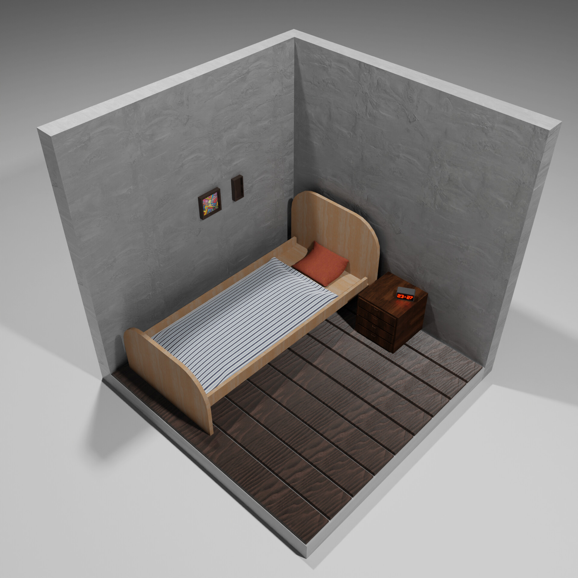 ArtStation - Isometric Bedroom