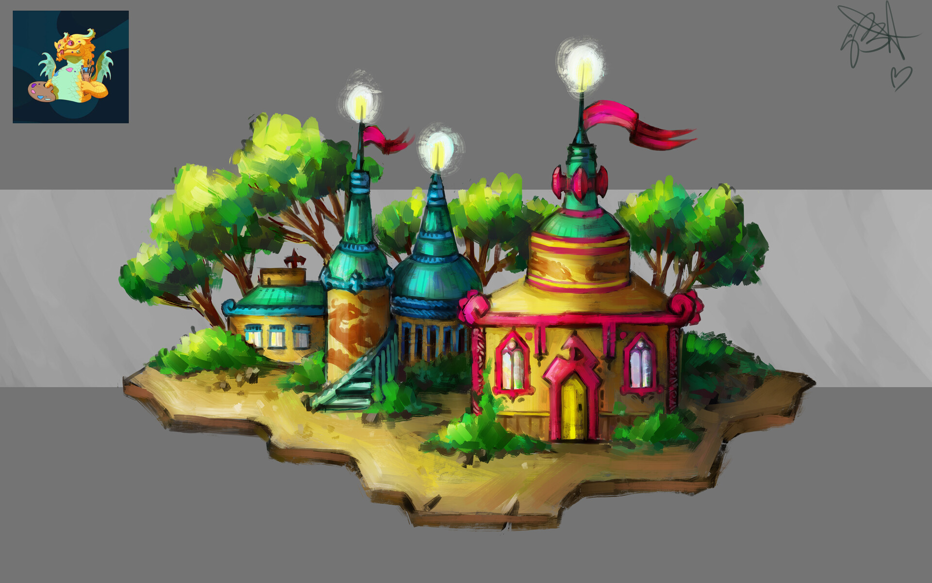 ArtStation - HOUSE Concept1 for the NAS Dragon House contest