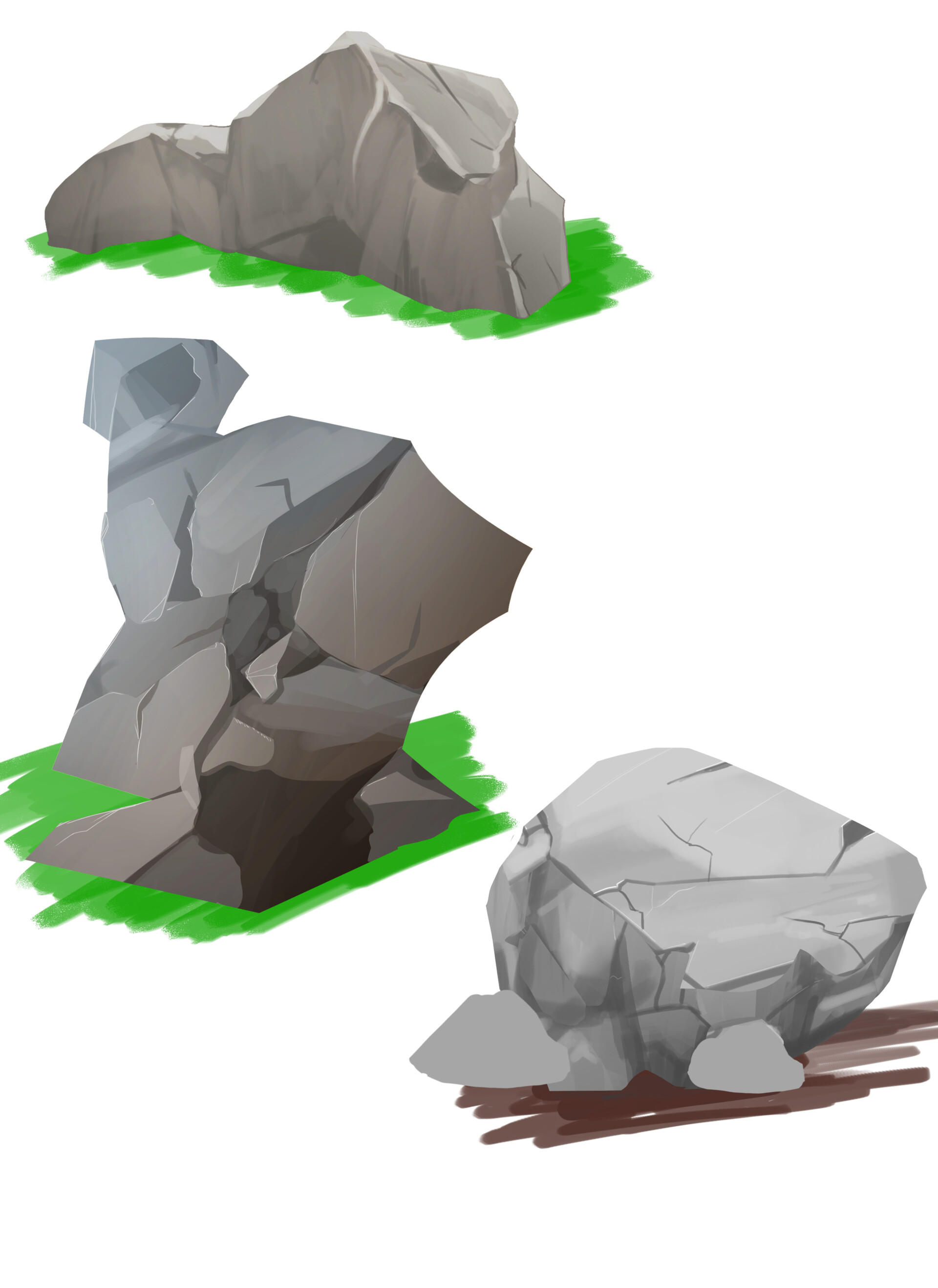 ArtStation - Rock practice