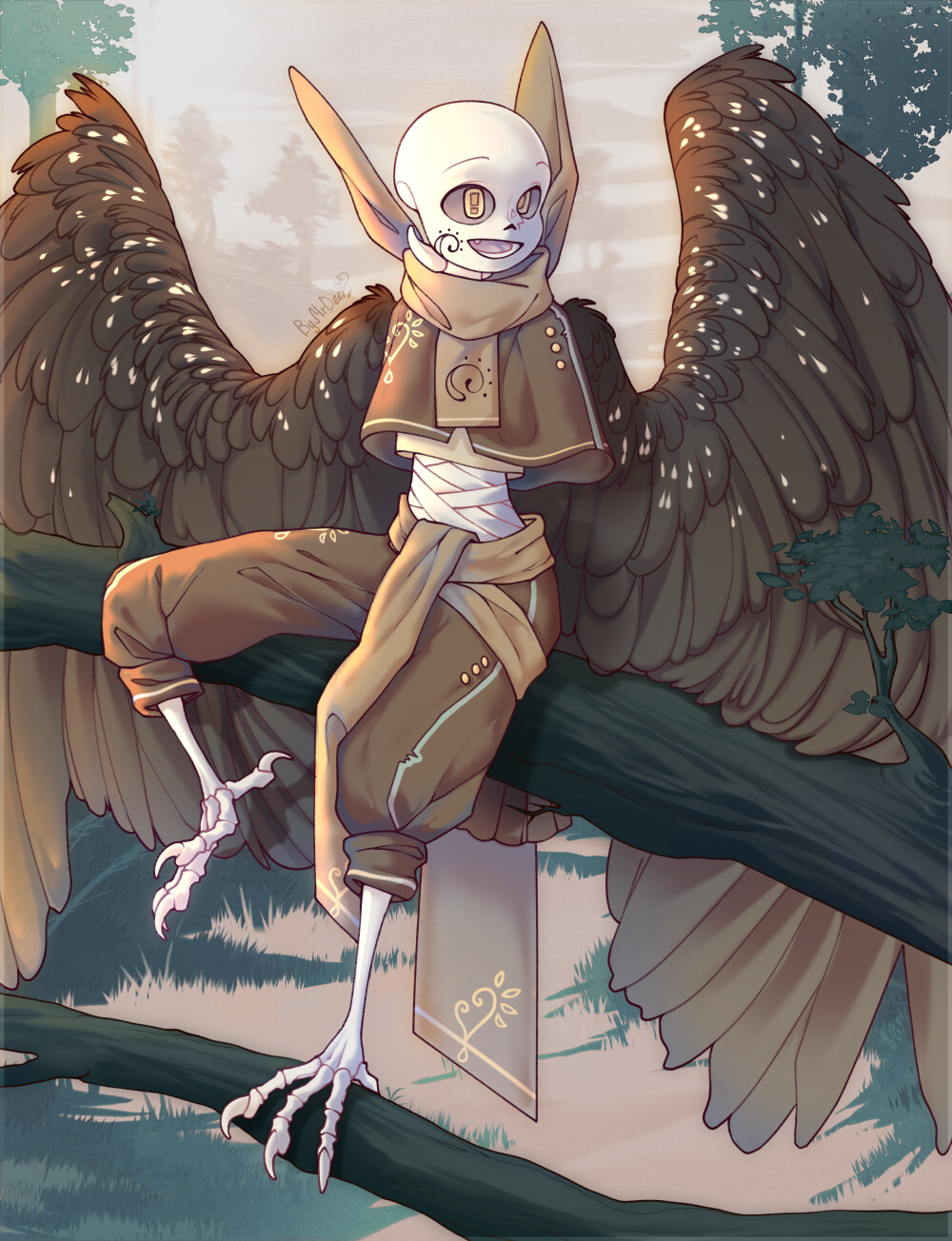 ArtStation - The Winged Skeleton