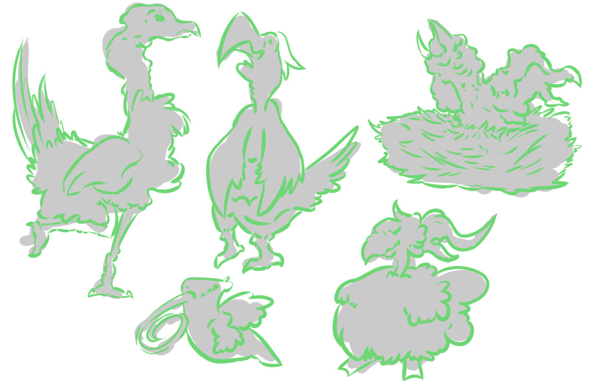 ArtStation - Bird Creature Concepts