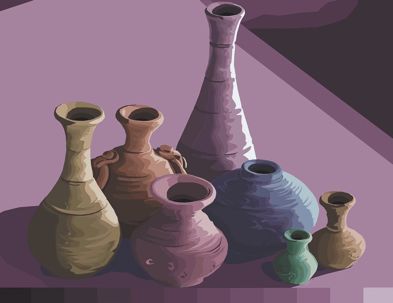 ArtStation - Colored Pots Project and Description