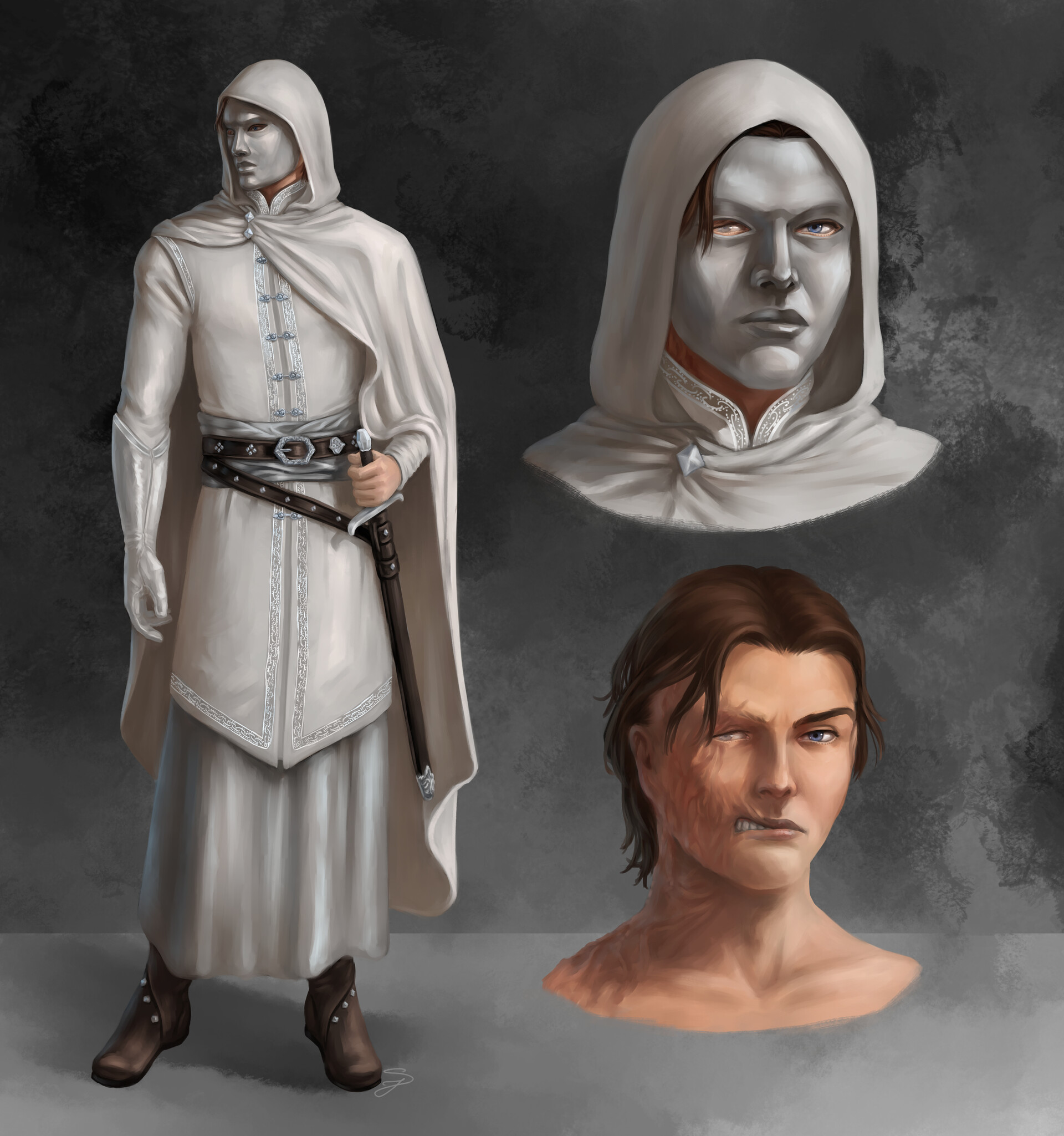 ArtStation - Masked King Reference Sheet