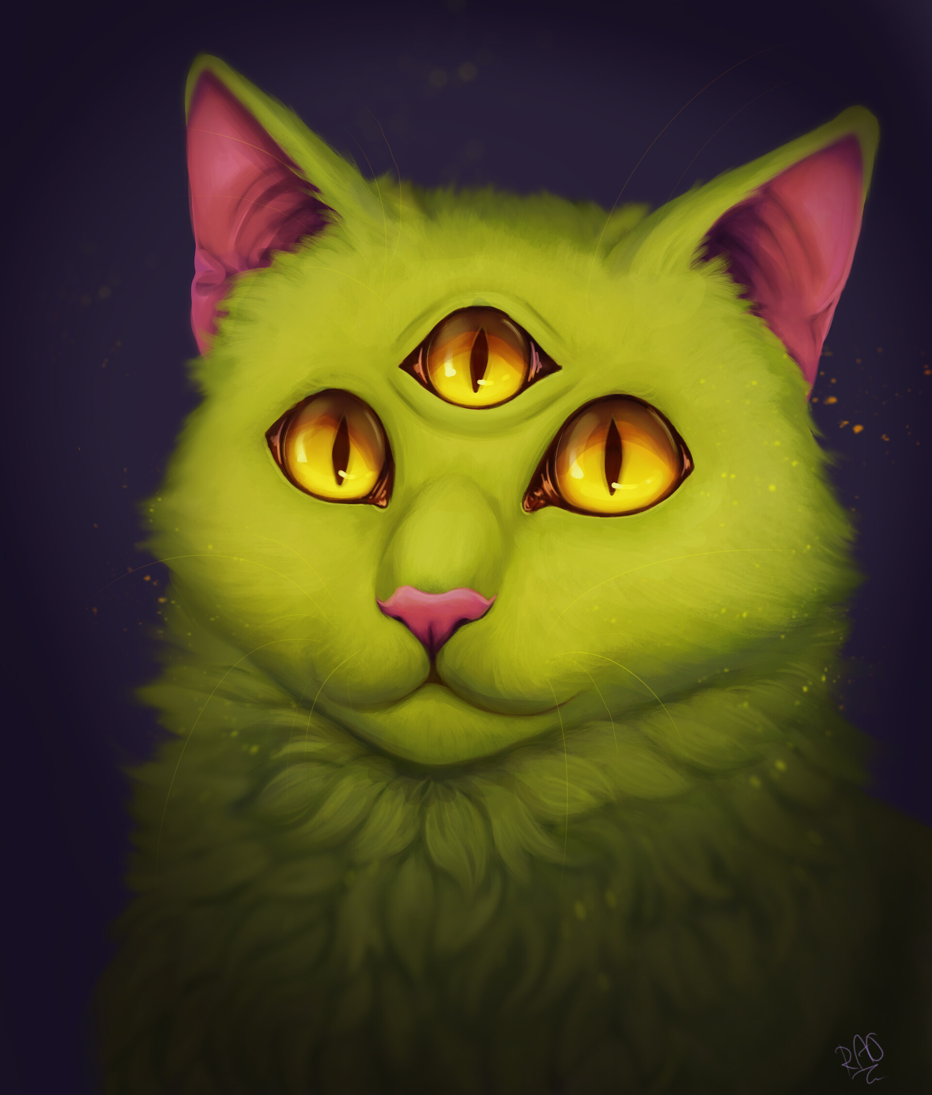 ArtStation - Alien cat