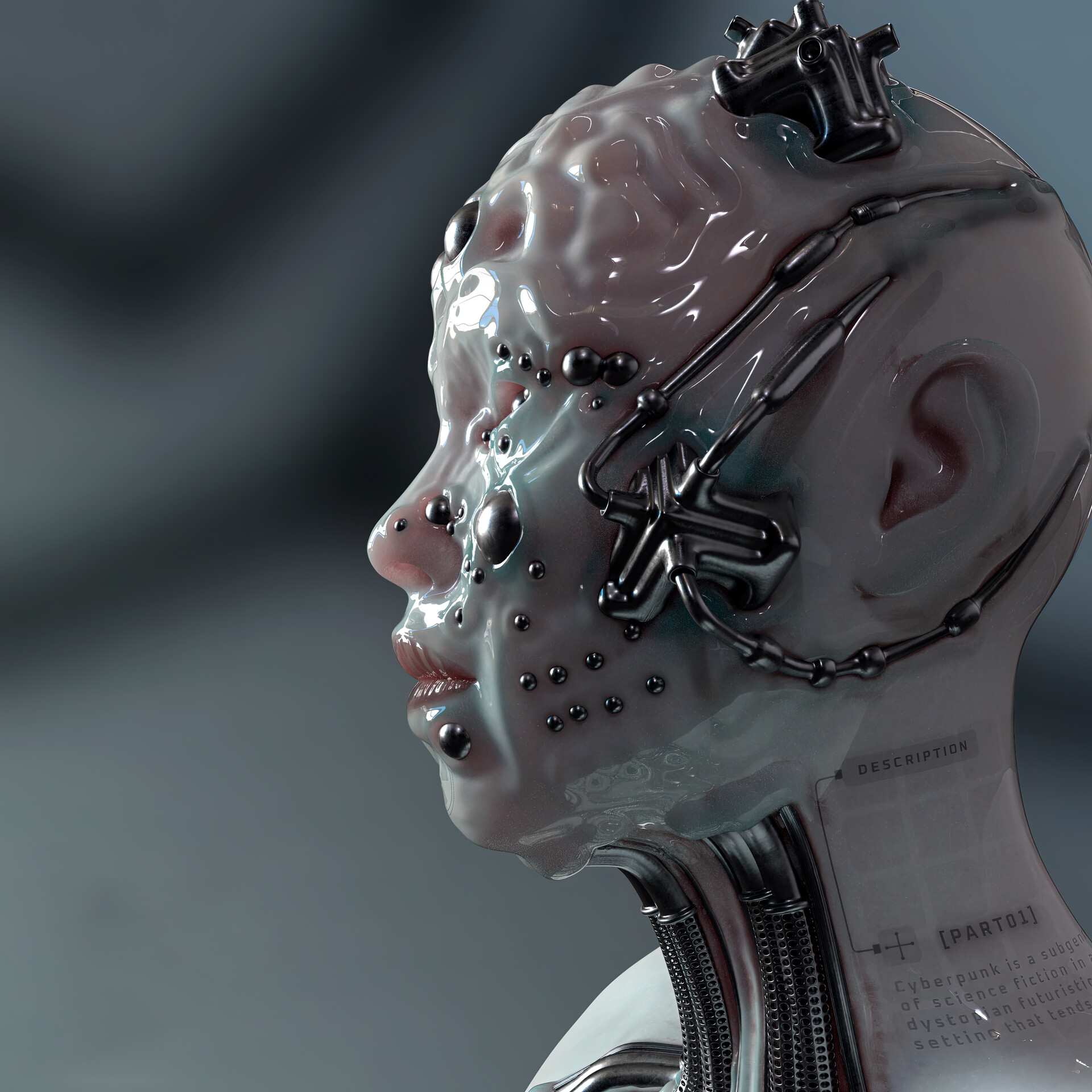 ArtStation - NFT project | 3d modeling | cyber utopia