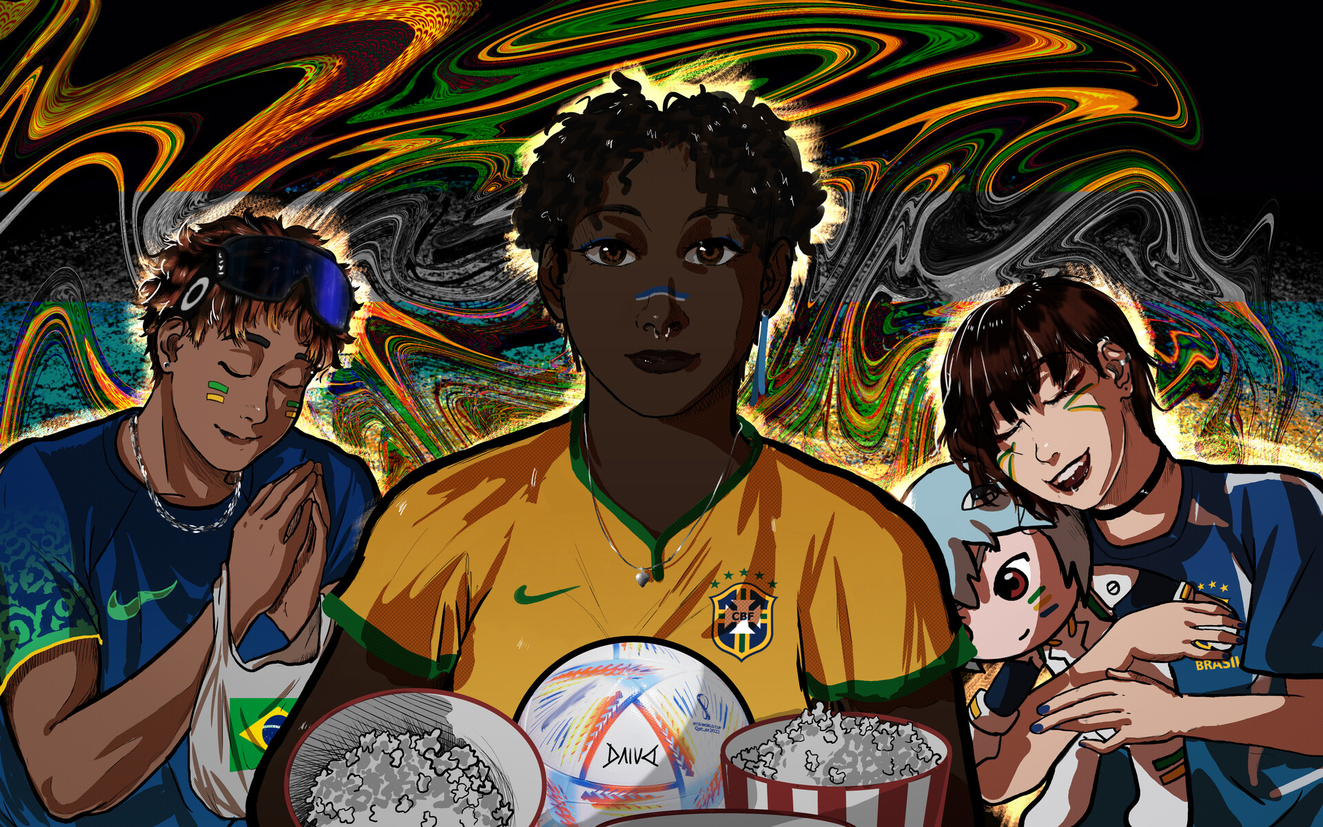 ArtStation - World Cup 2022- Brasil sil sil sil 🇧🇷