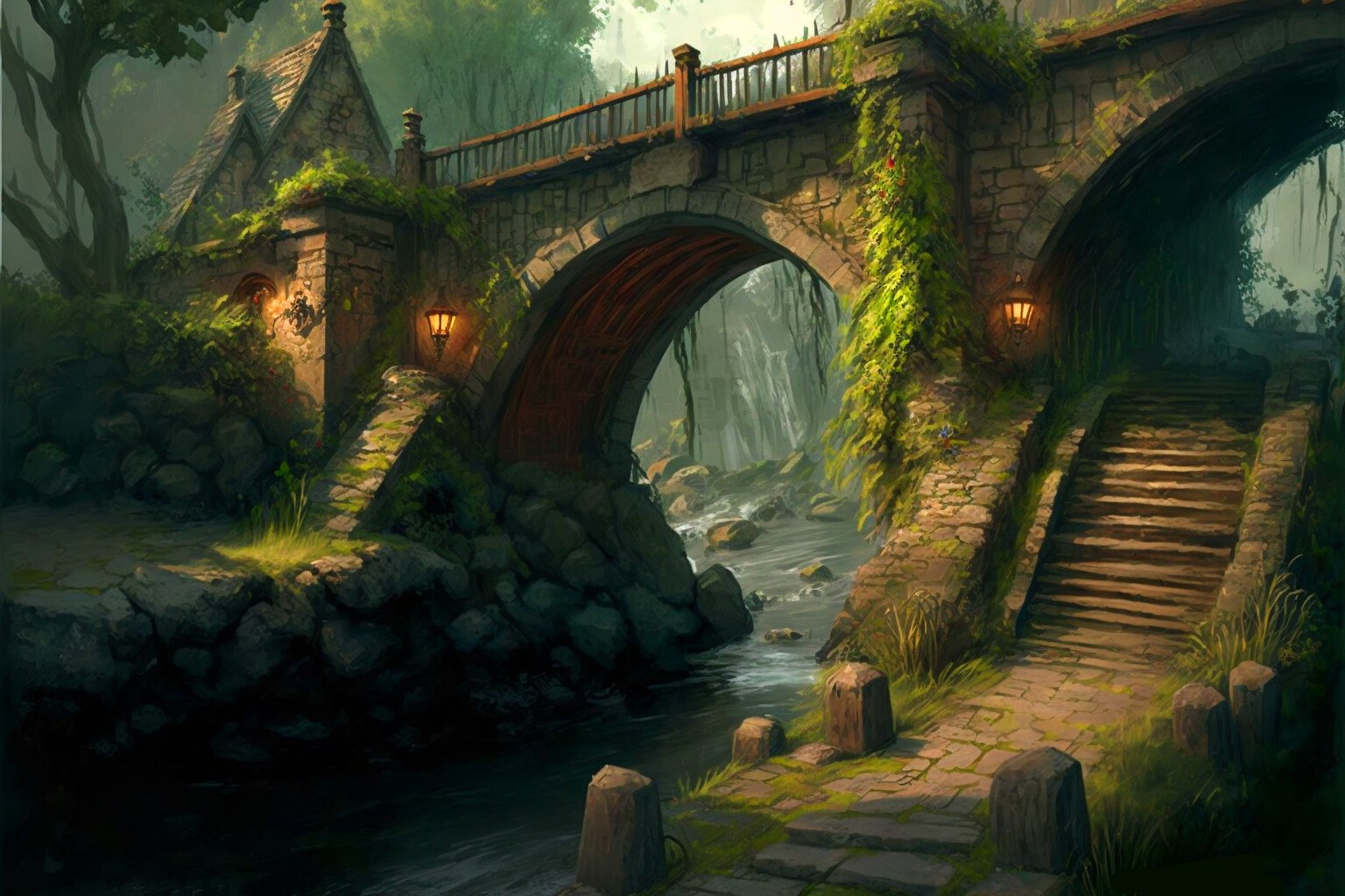 ArtStation - Bridge Concepts - Seasons