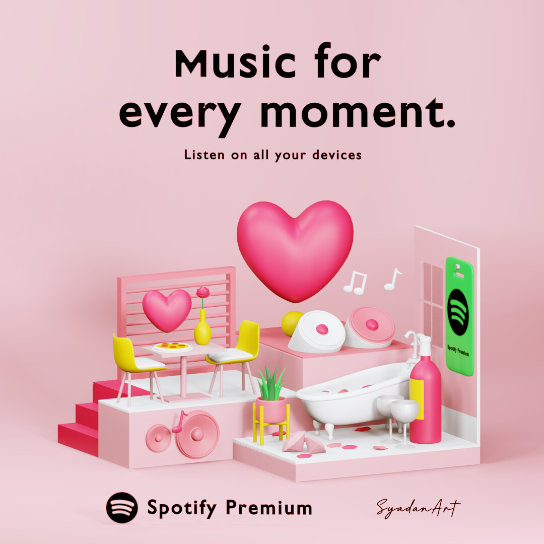 ArtStation - SPOTIFY POSTER ILLUSTRATION