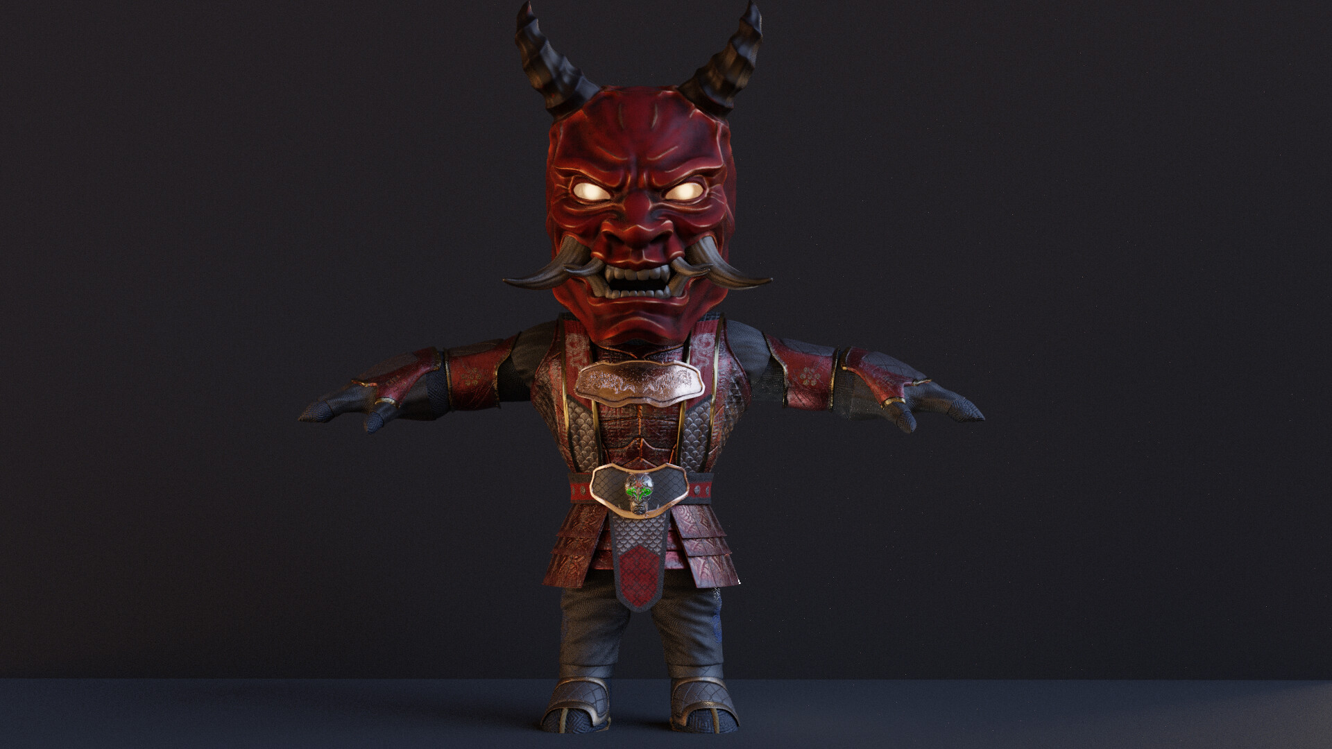 ArtStation - Samurai Oni Armor design