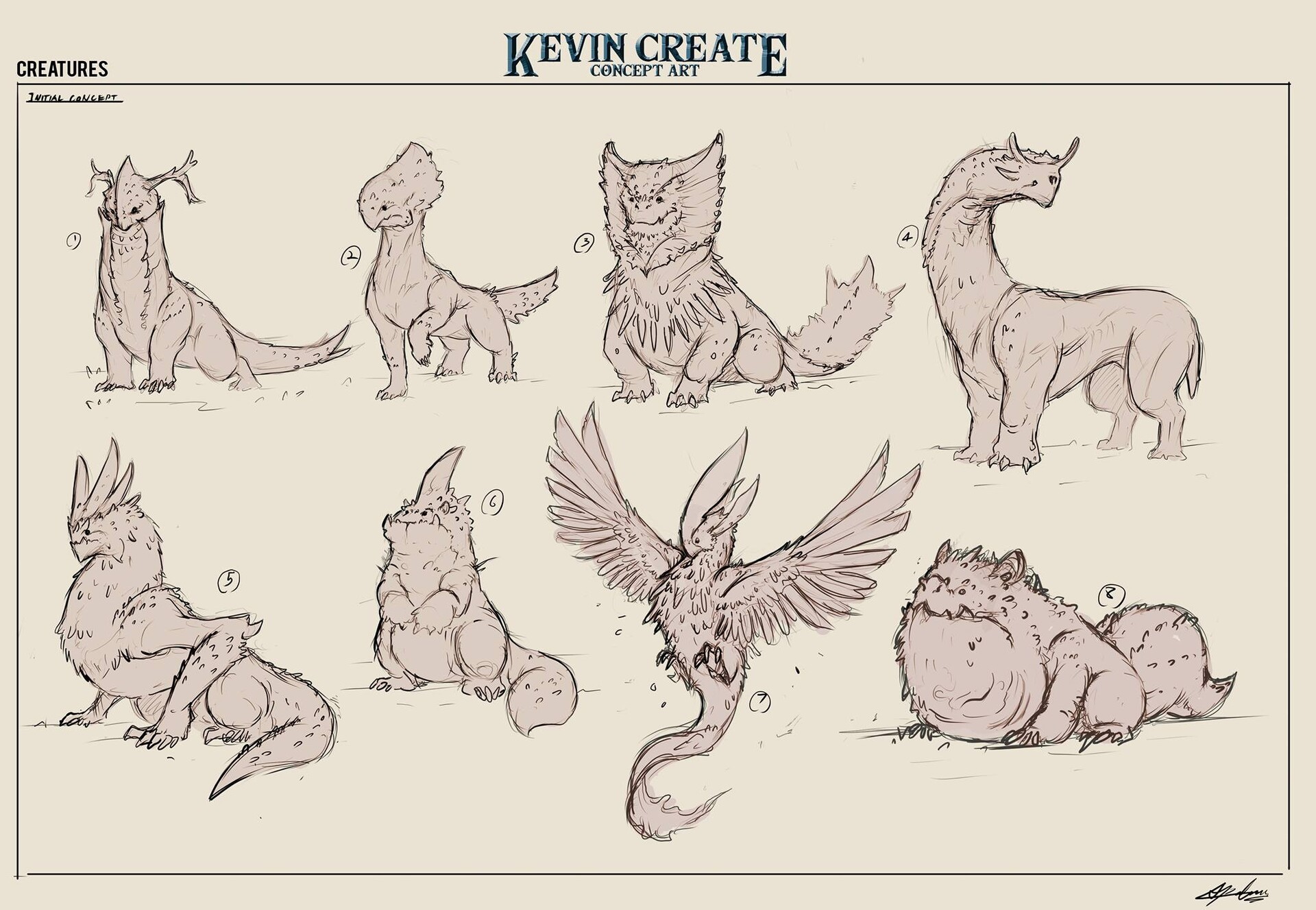 ArtStation - creature beast design