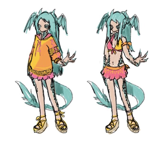 ArtStation - Sea Dragon Girl