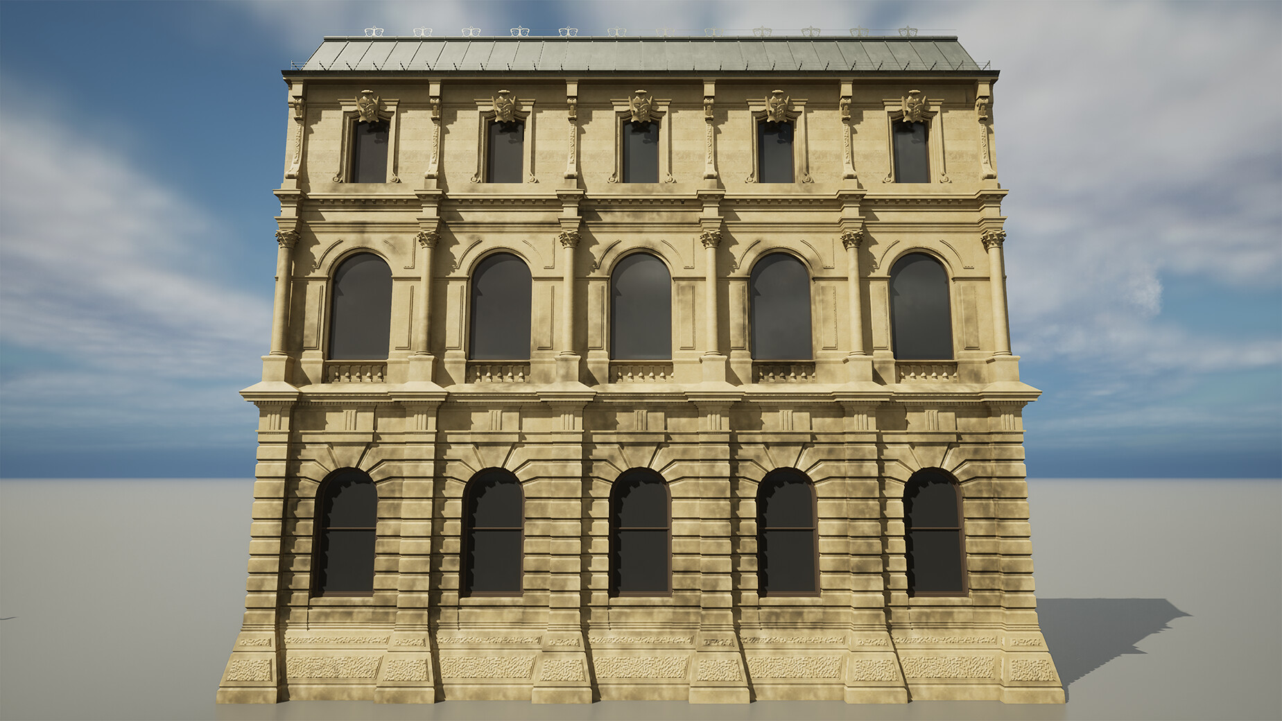 ArtStation - Montreal's Molson Bank - Facade