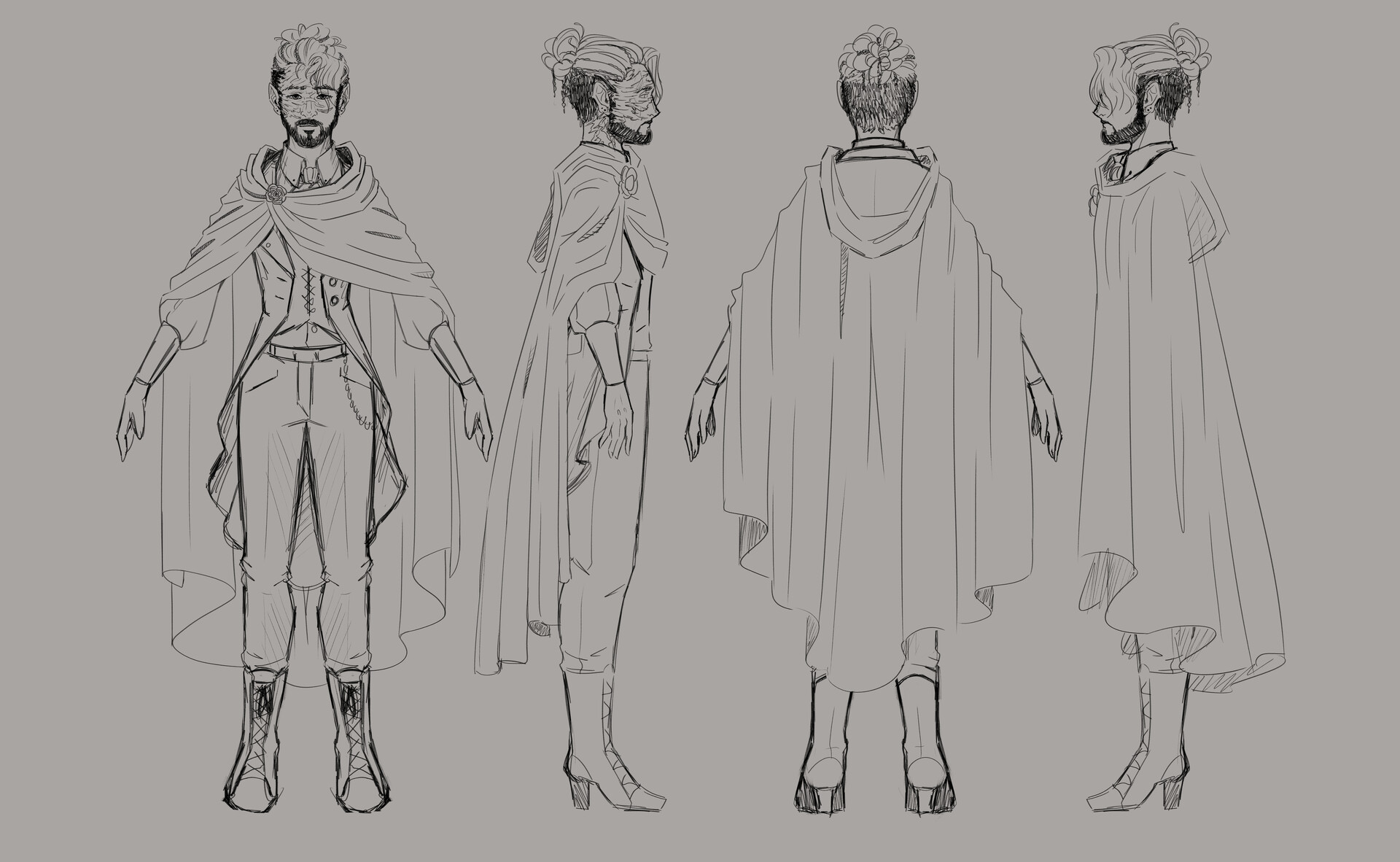 William Pappan - Character turnaround reference