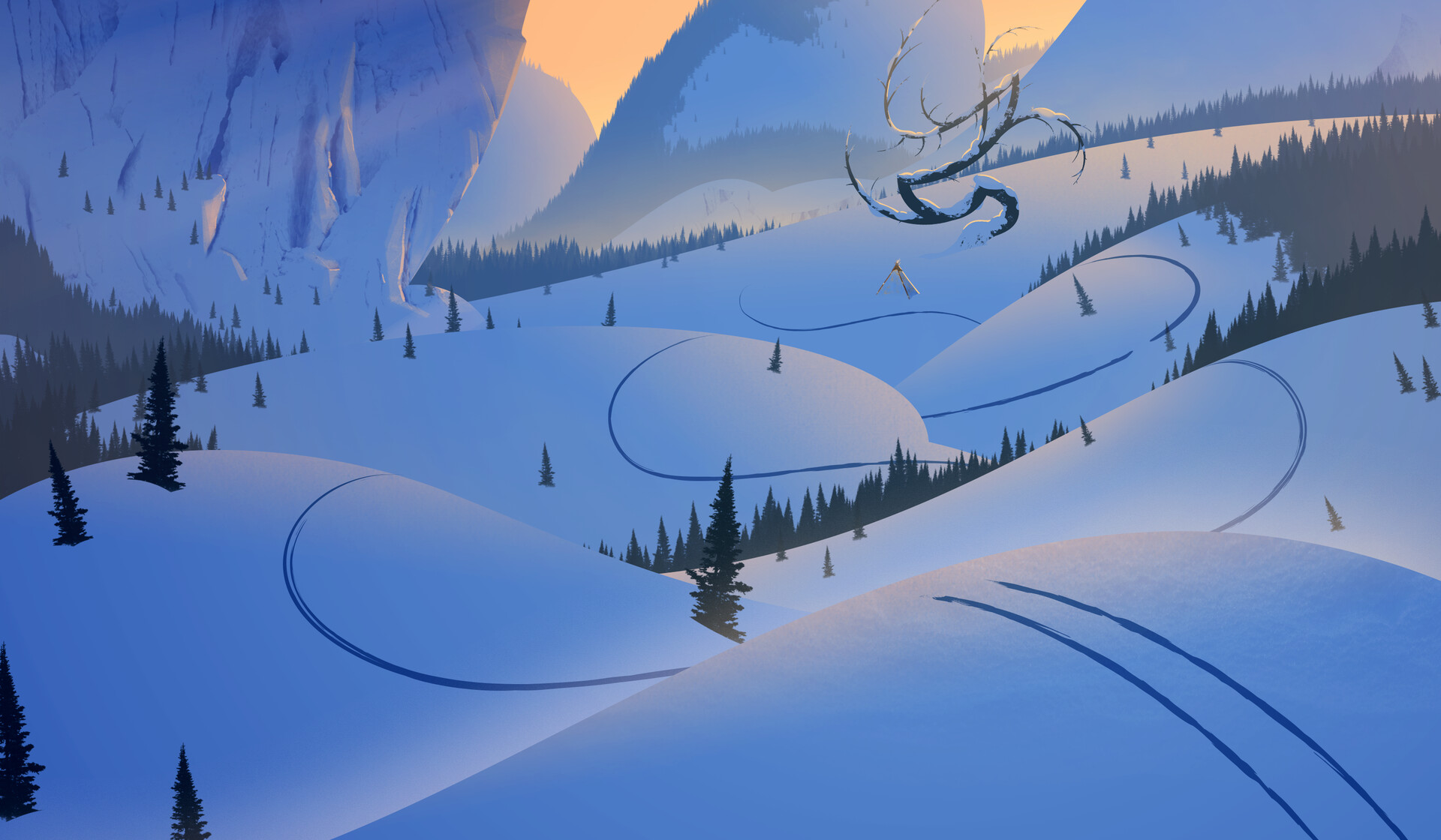 ArtStation - Snowy Landscape