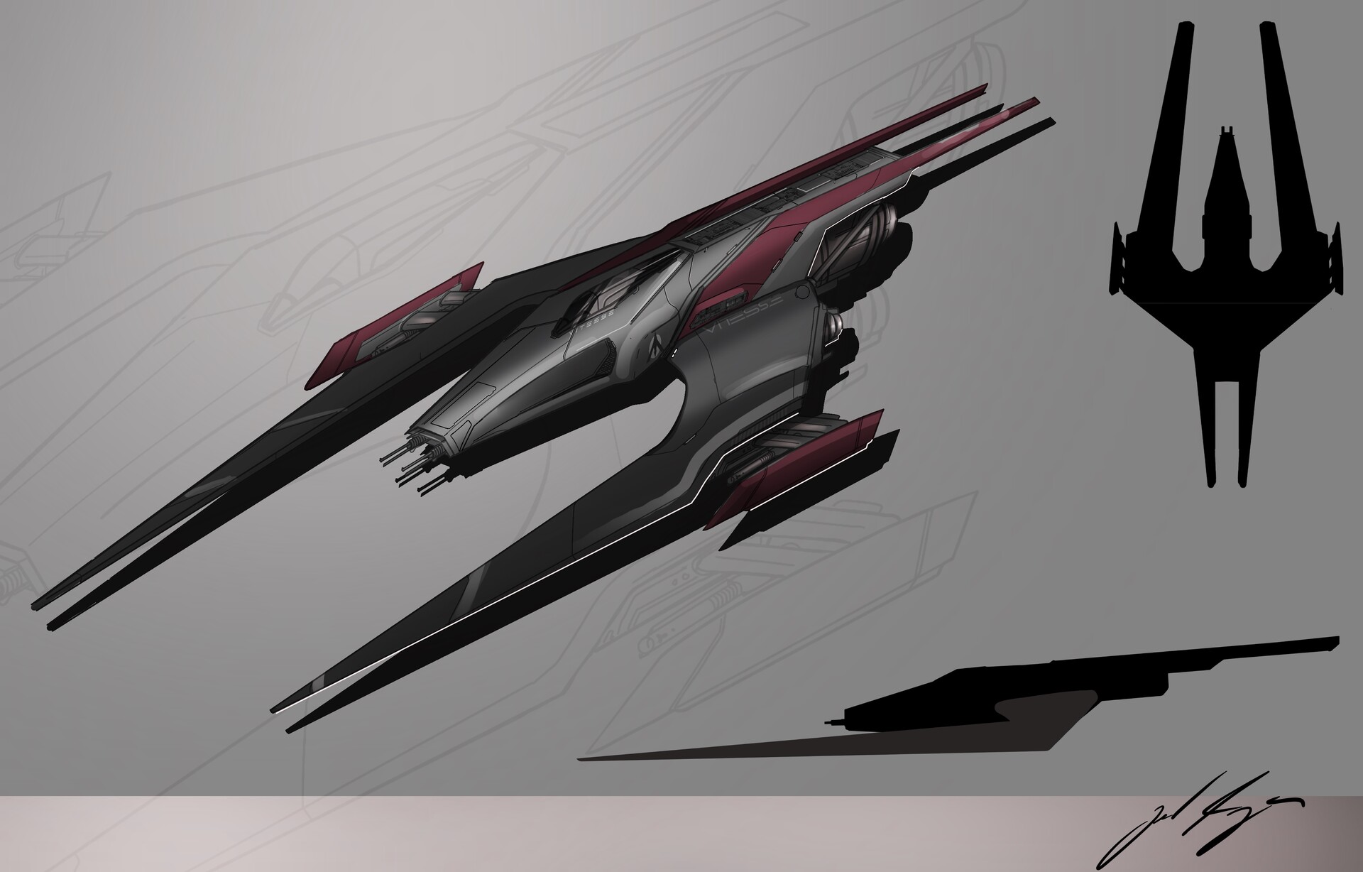 ArtStation - Scifi Strike Craft