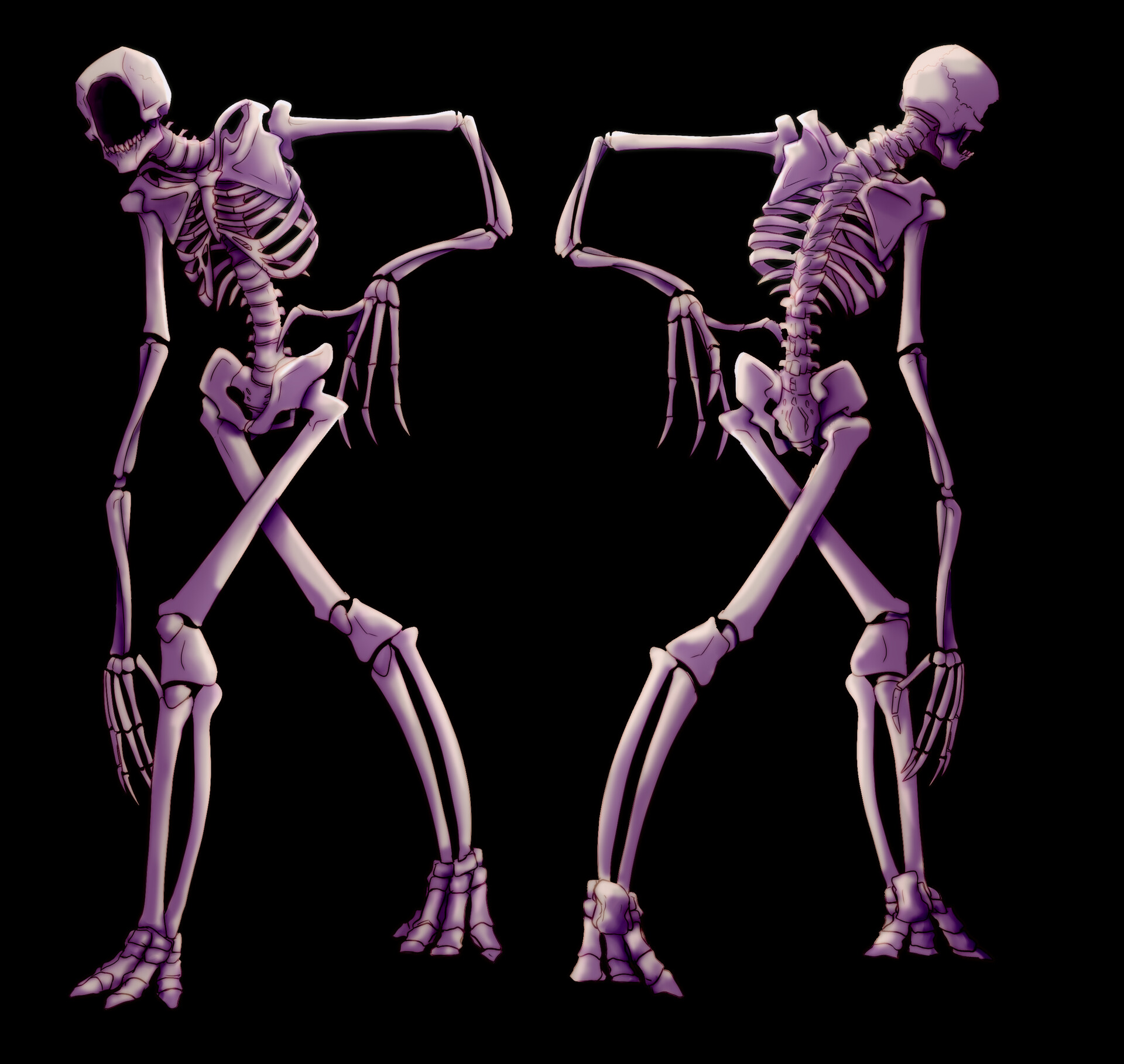 ArtStation - Skeleton Creature Design- DREAD