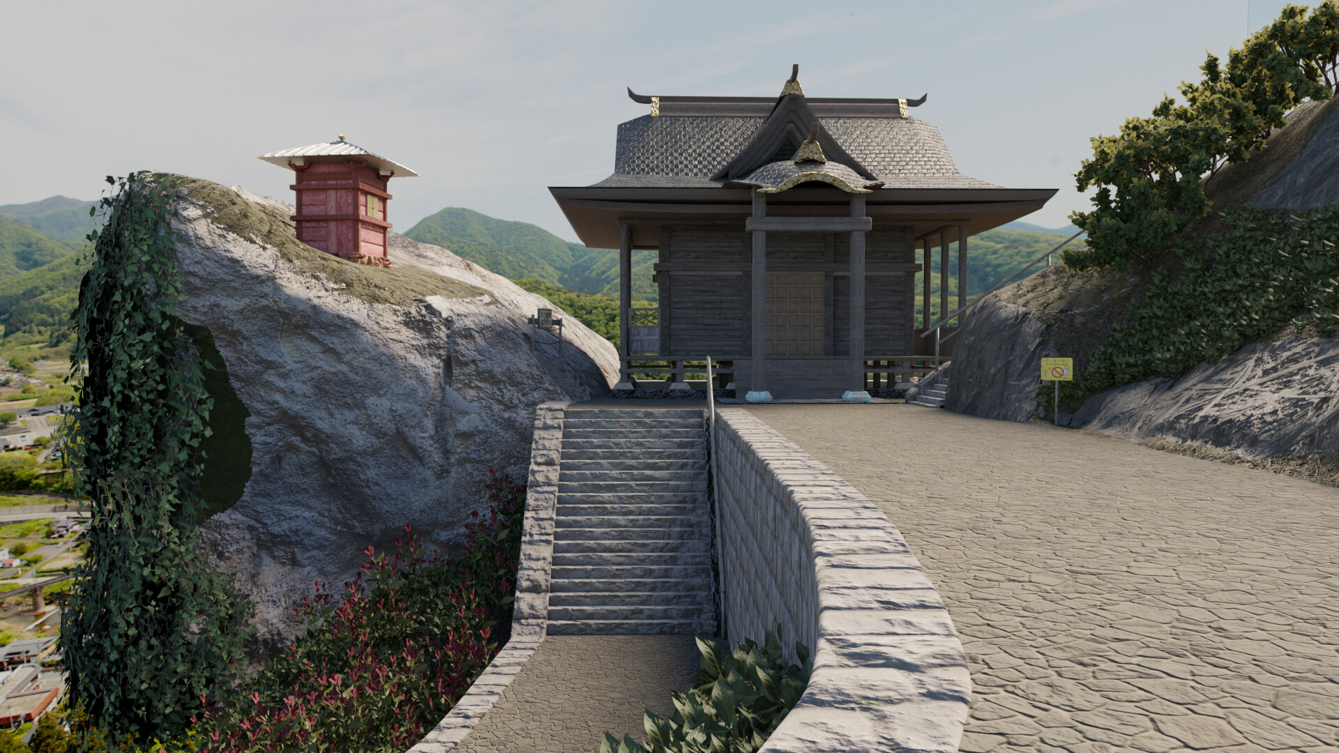 ArtStation - Japanese Mountain Temple