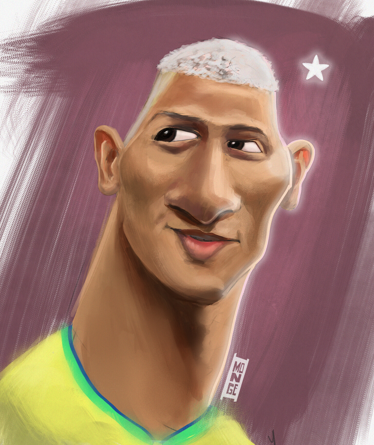 ArtStation - Richarlison pombo caricatura