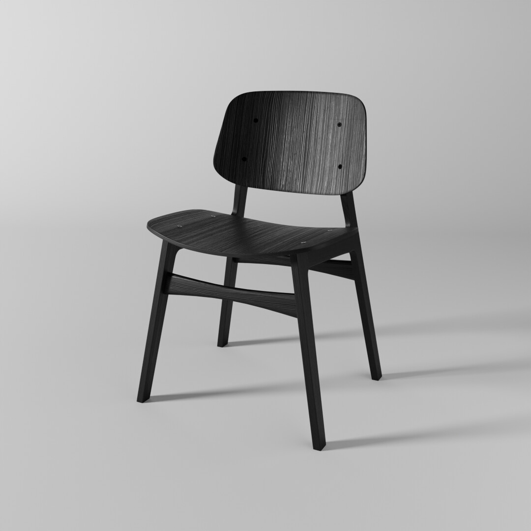 ArtStation - Soborg Chair - Modeling Practice