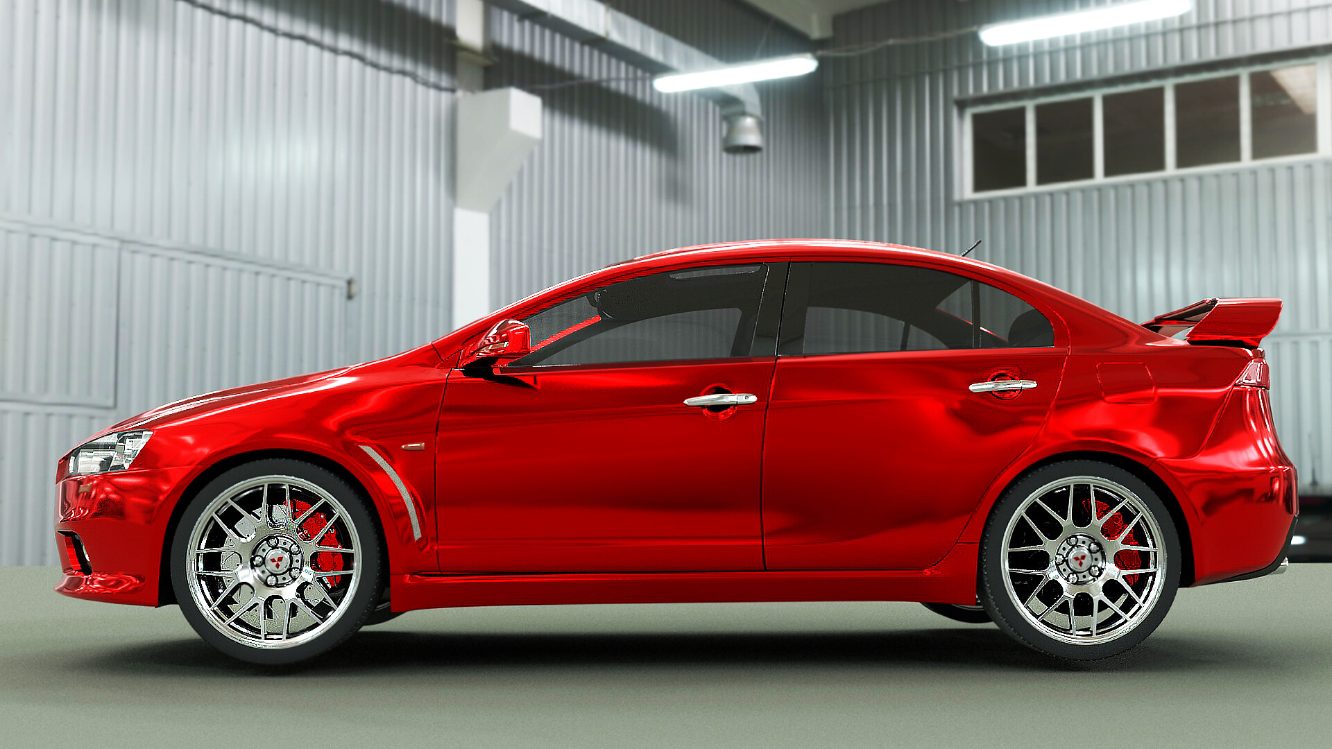 Lancer Evolution X Red